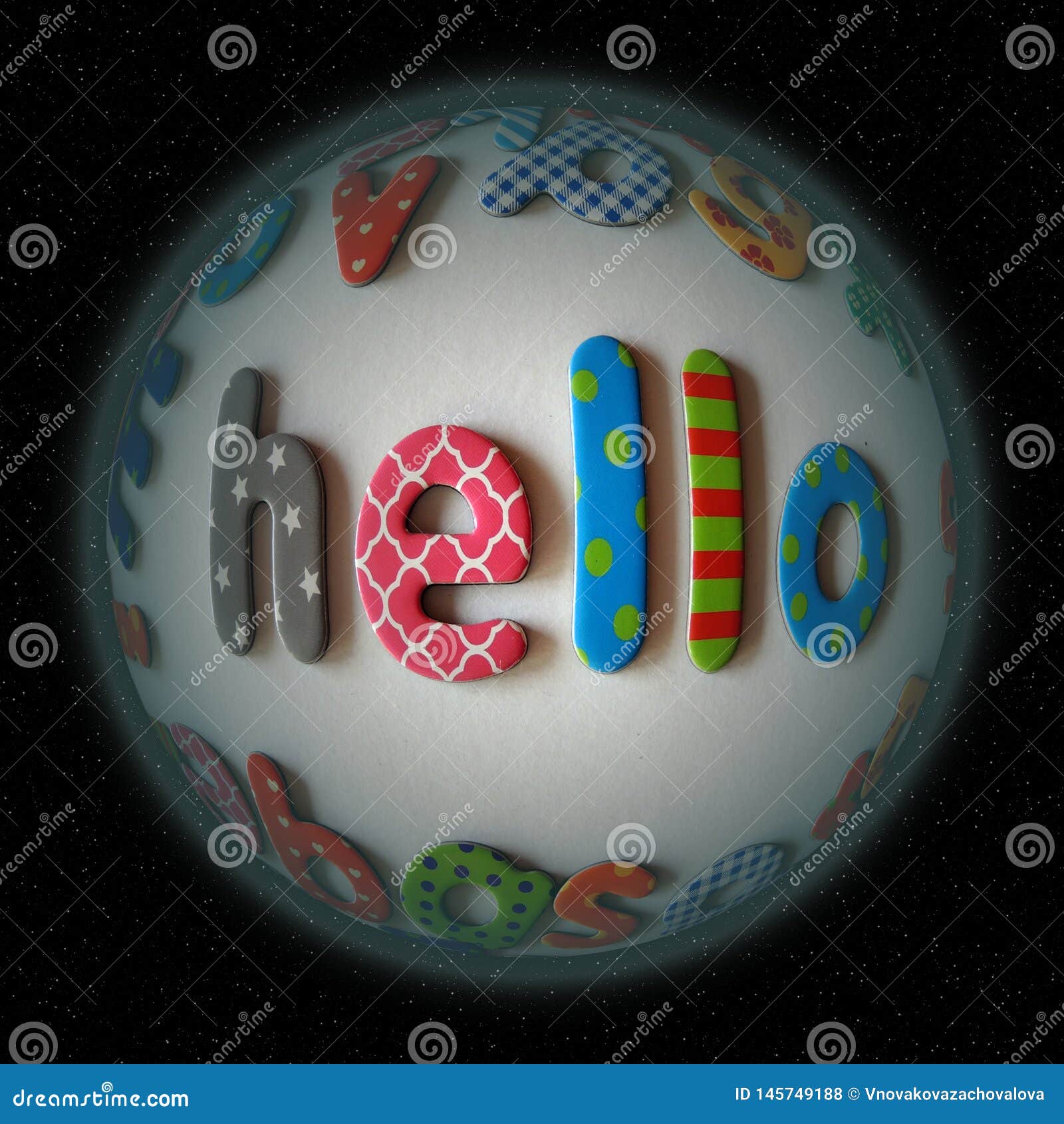 Hello planet stock photo. Image of based, wallpapers - 145749188