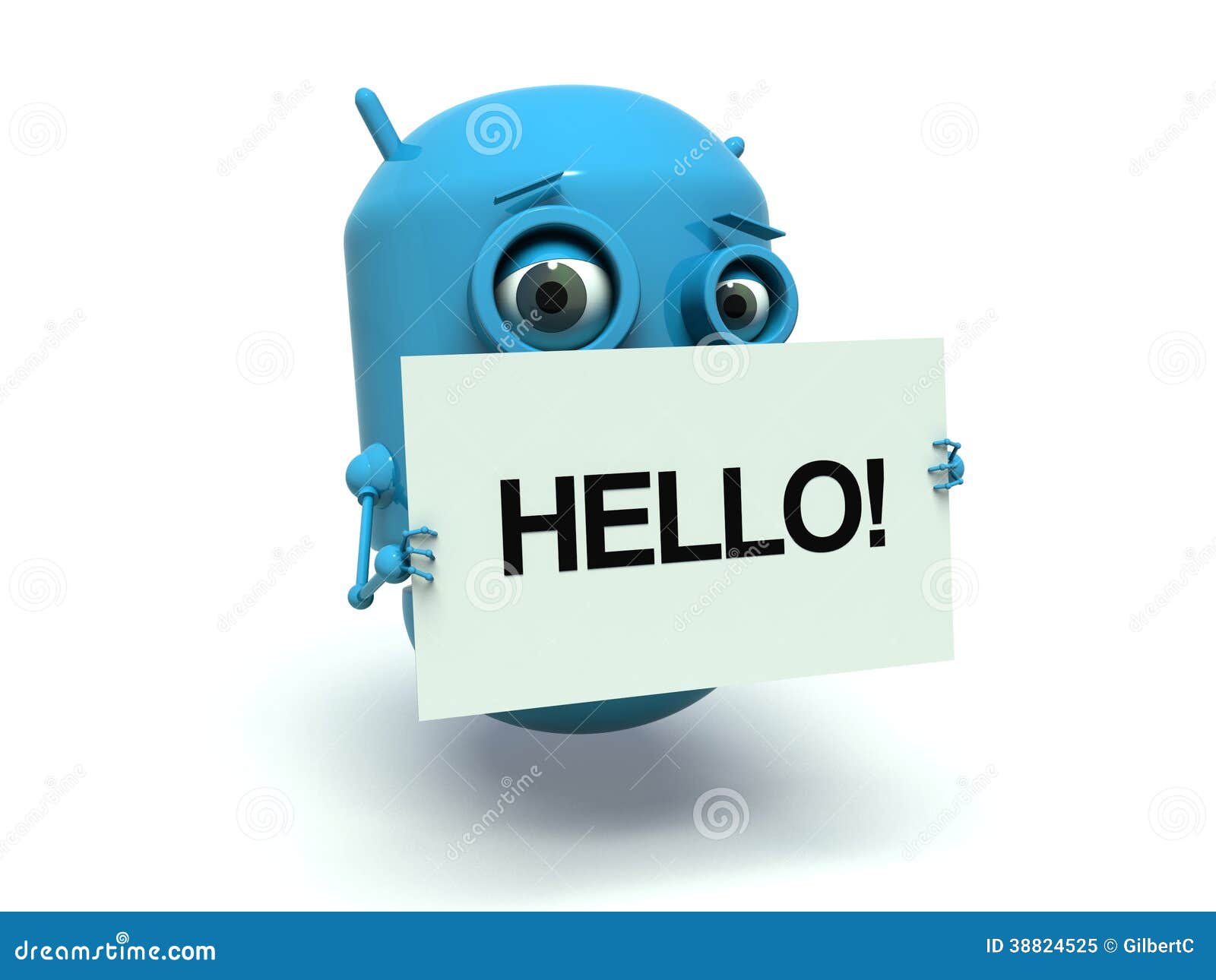 Hello Robot stock illustration. Illustration of friendly - 38824525