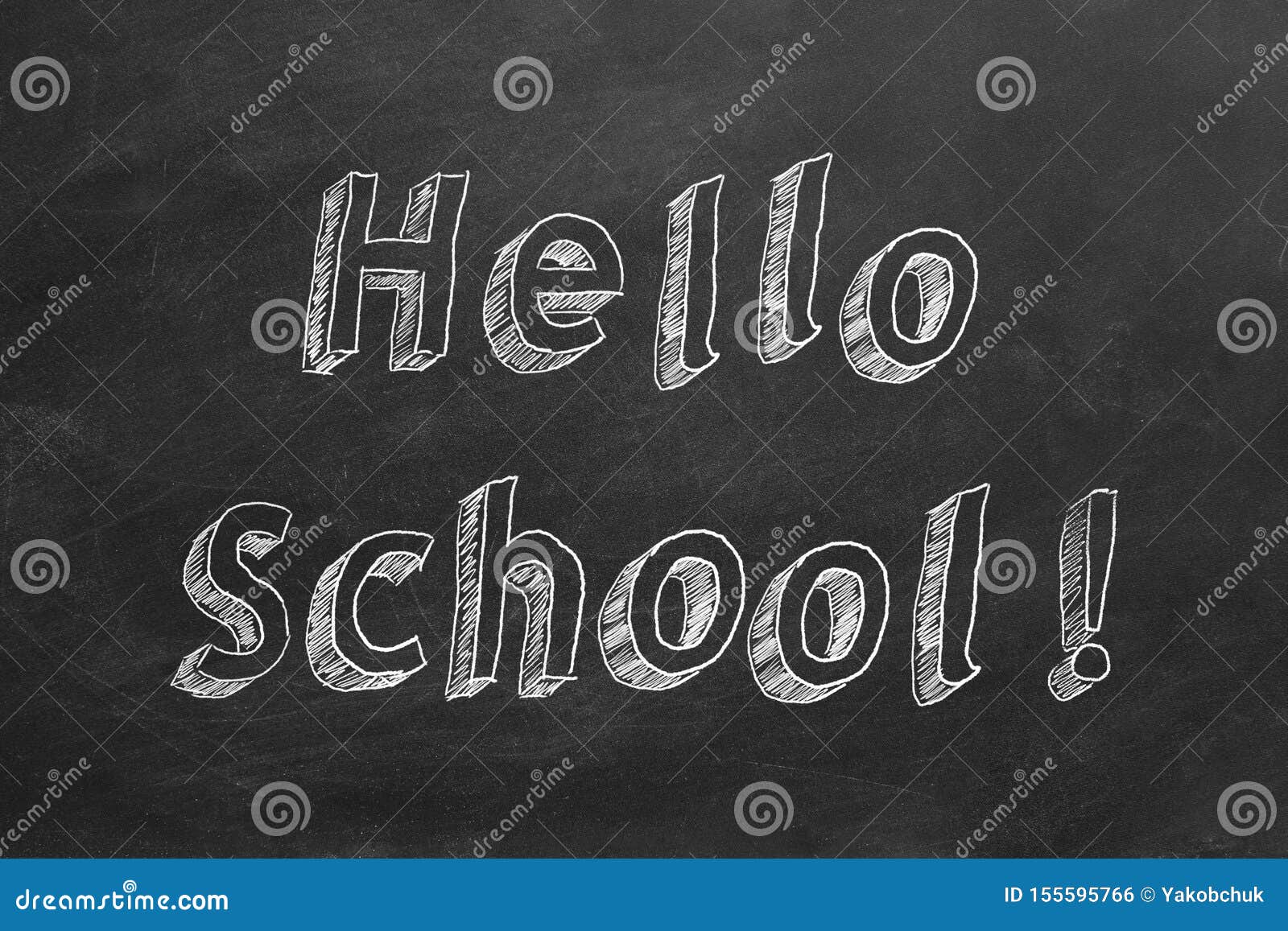 Hello School stock illustration. Illustration of handwritten - 155595766