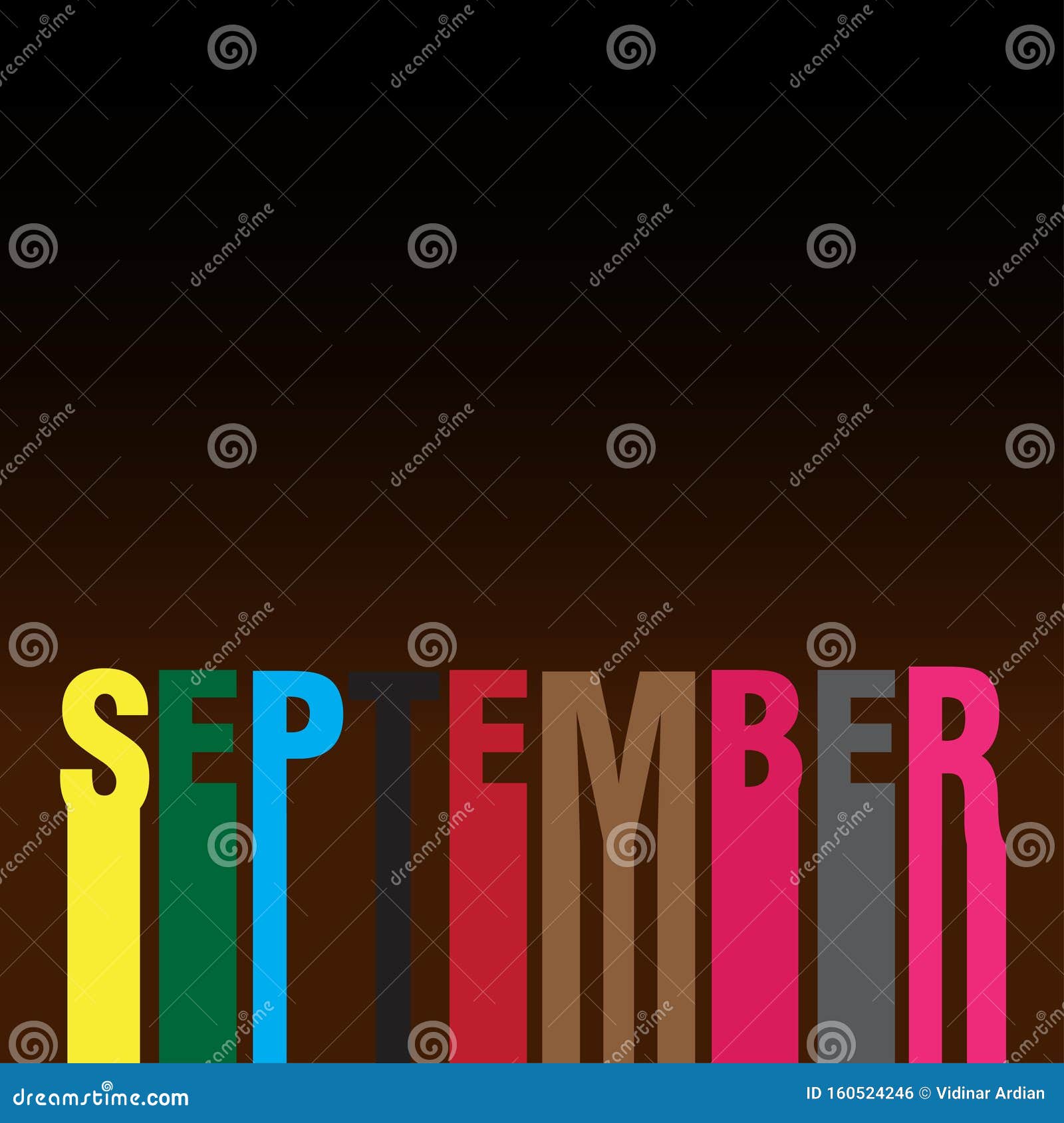 Hello September Vector Template. Design for Banner, Greeting Cards ...