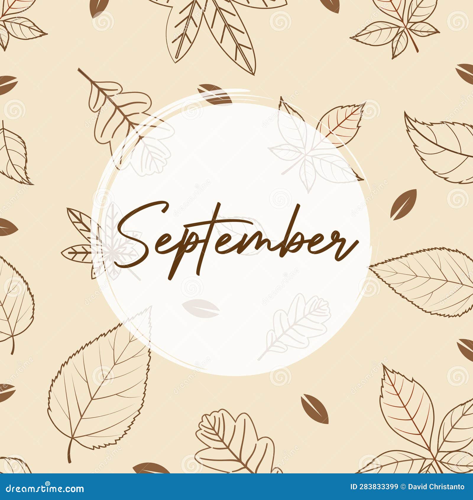 September Illustration Vector Background Stock Vector - Illustration of ...