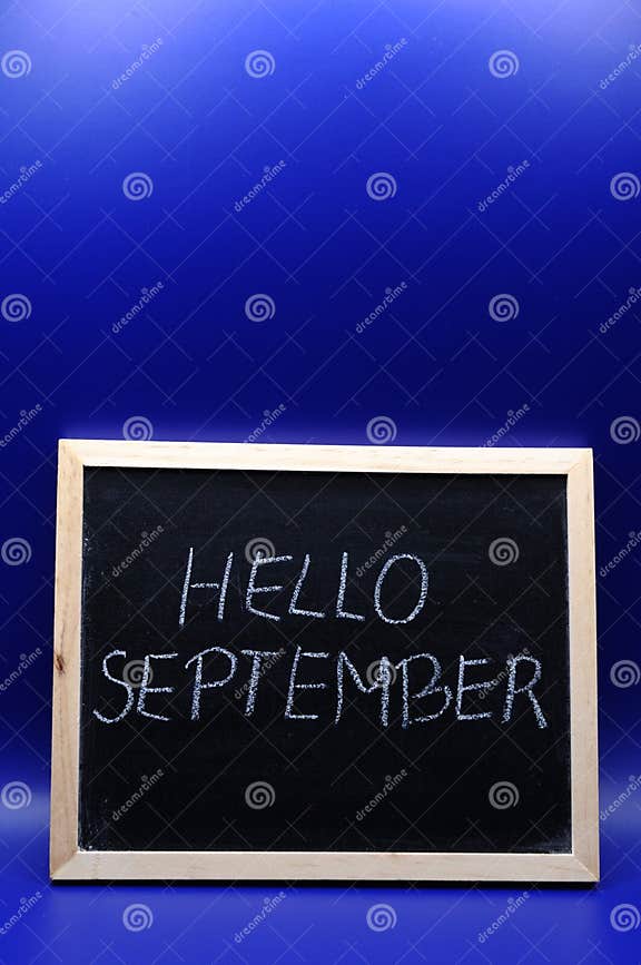 Hello September - Back To School Stock Photo - Image of presentation ...