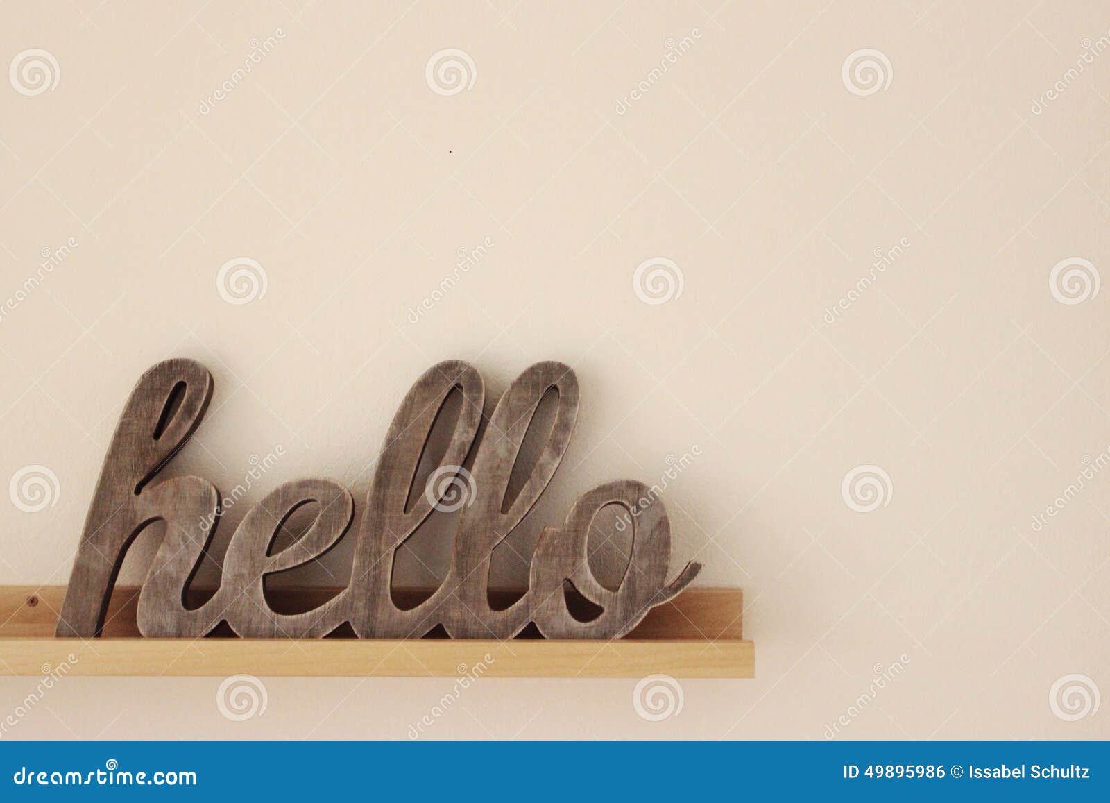 Hello! stock photo. Image of sign, inside, hello, indoors - 49895986
