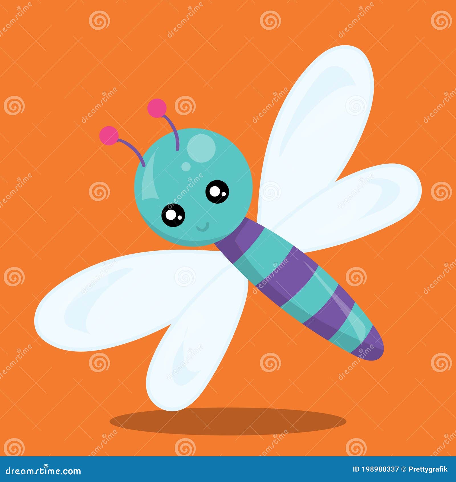 Hello Spring dragonfly 09 stock vector. Illustration of dragonfly ...