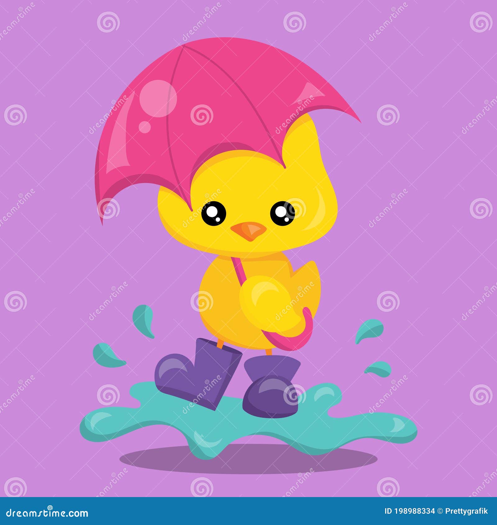 Hello Spring duck 04 stock vector. Illustration of spring - 198988334