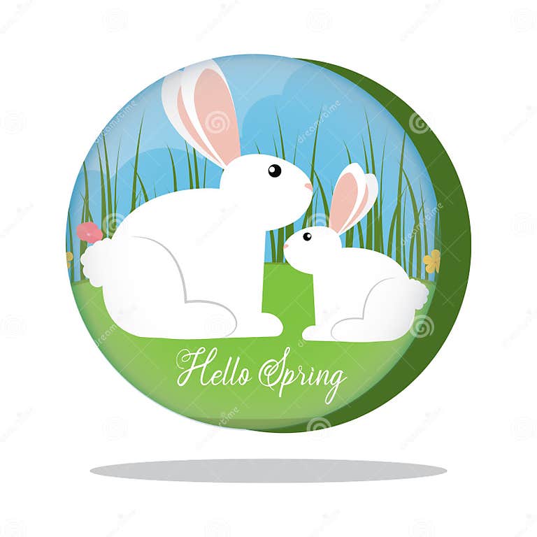 Hello spring landscape stock vector. Illustration of sunny - 173368887