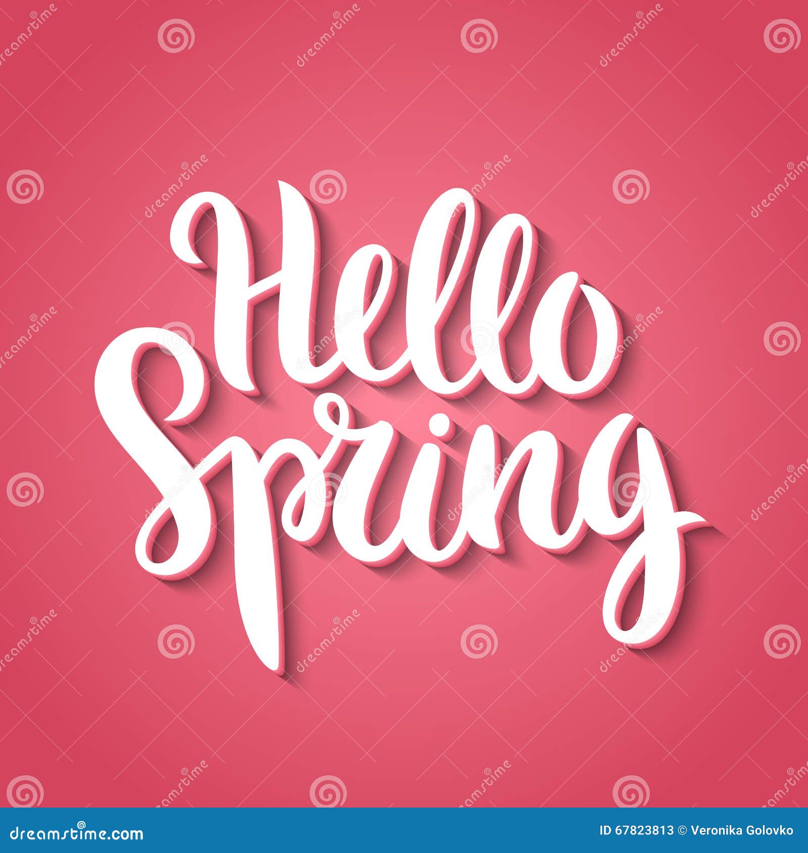 Hello Spring phrase stock vector. Illustration of abstract - 67823813