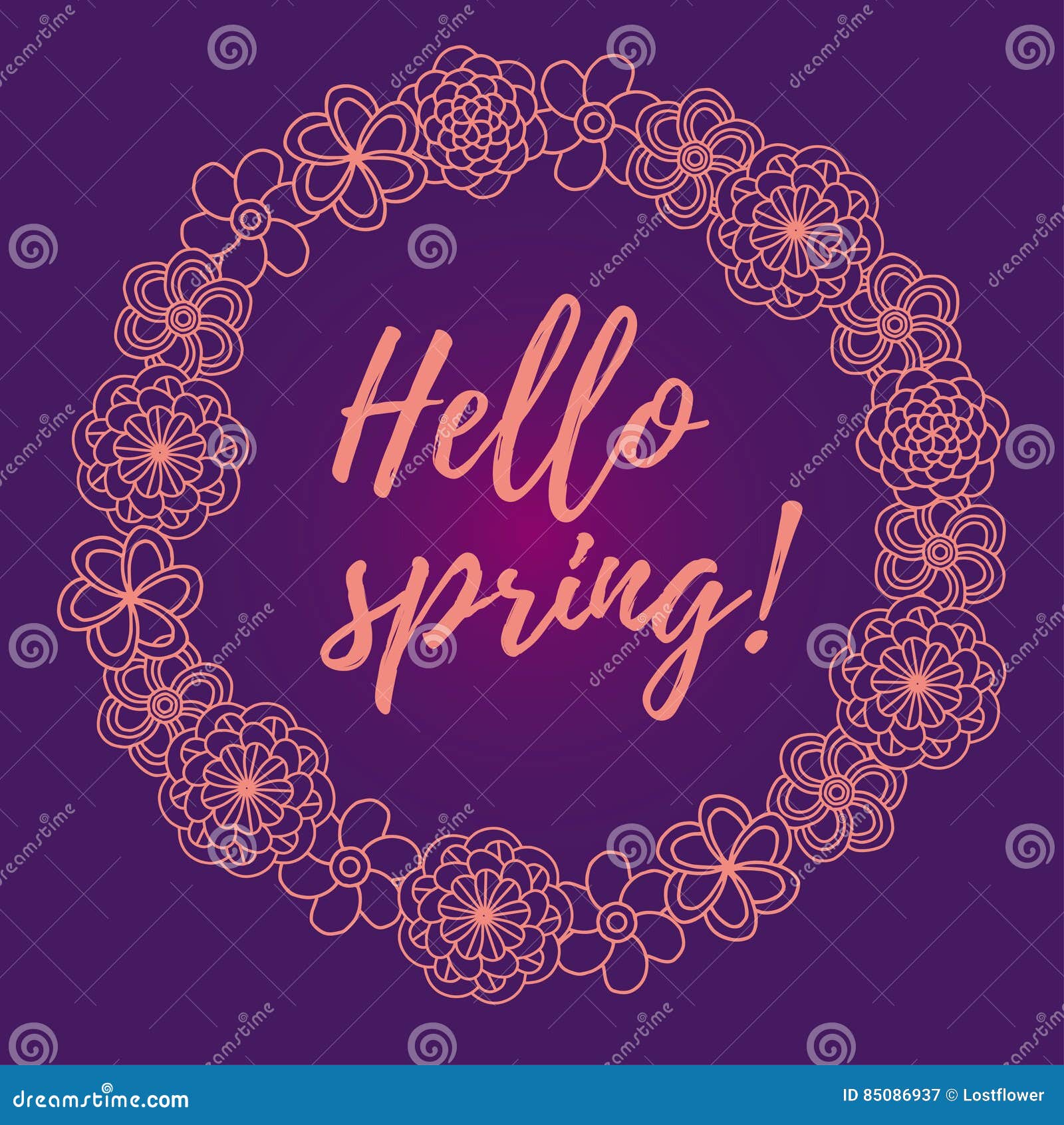 Hello Spring Spring Sale stock vector. Illustration of sale - 85086937