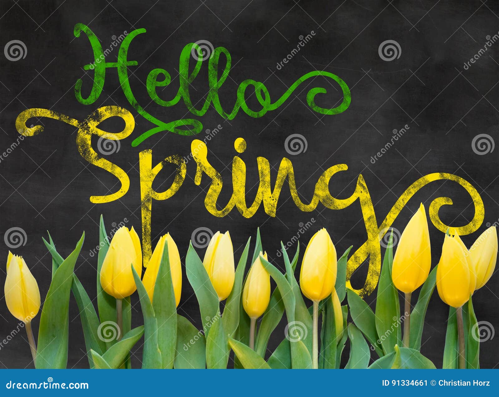 Hello spring stock illustration. Illustration of symbol - 91334661