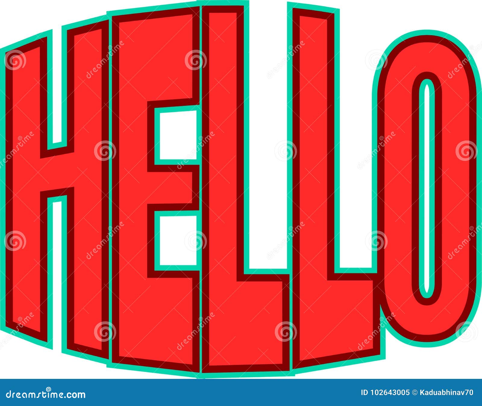 Hello Sticker stock vector. Illustration of league, illustrated - 102643005