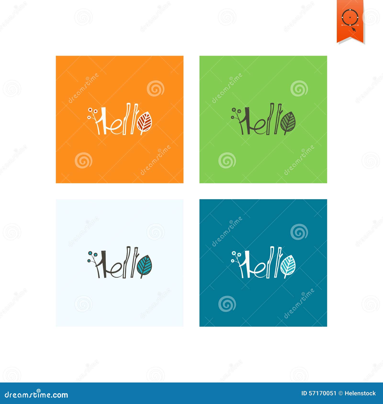 Hello Stylized Word. Vector Stylized Text Isolated | CartoonDealer.com ...