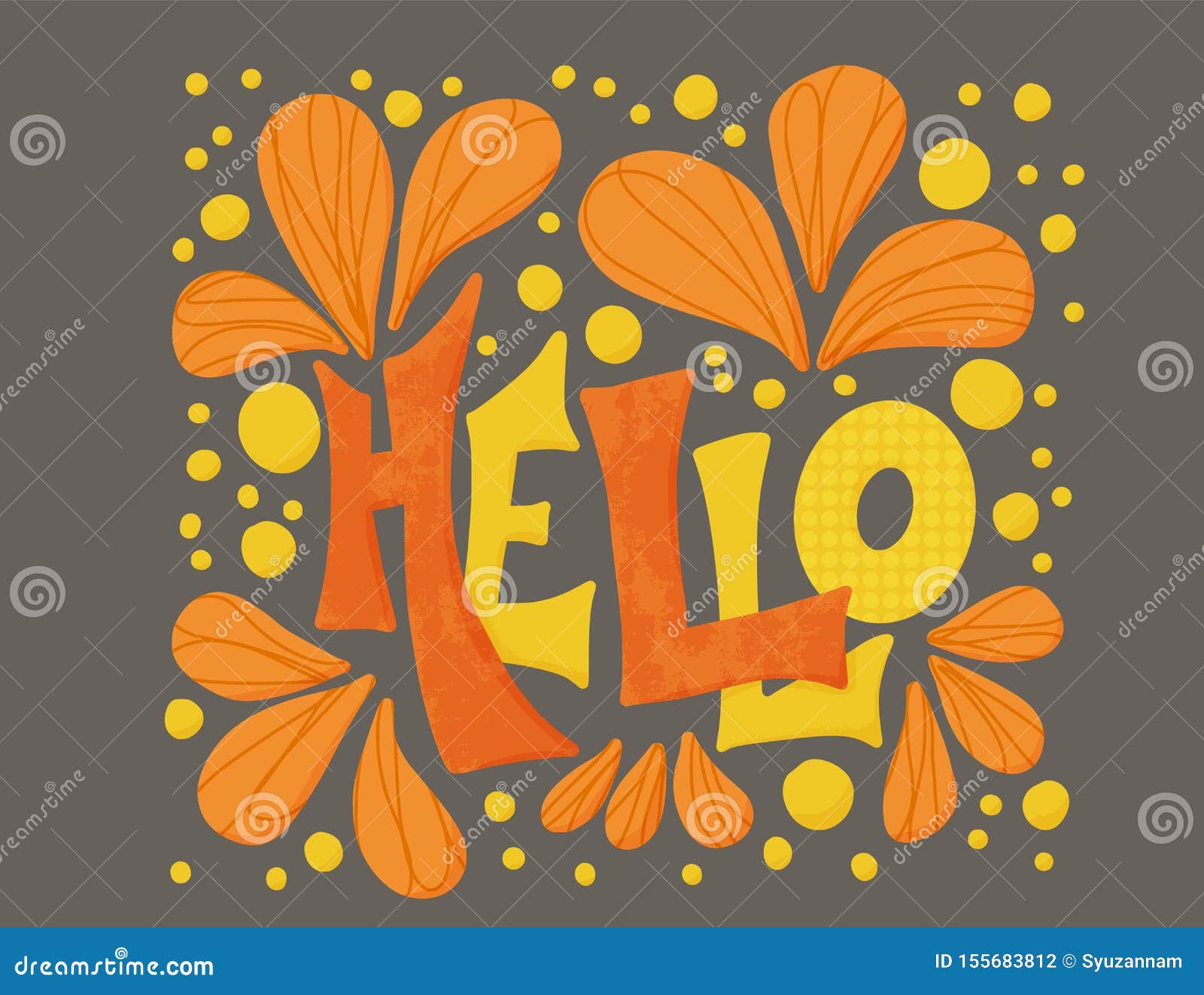 Hello Stylized Word. Vector Stylized Text Isolated | CartoonDealer.com ...