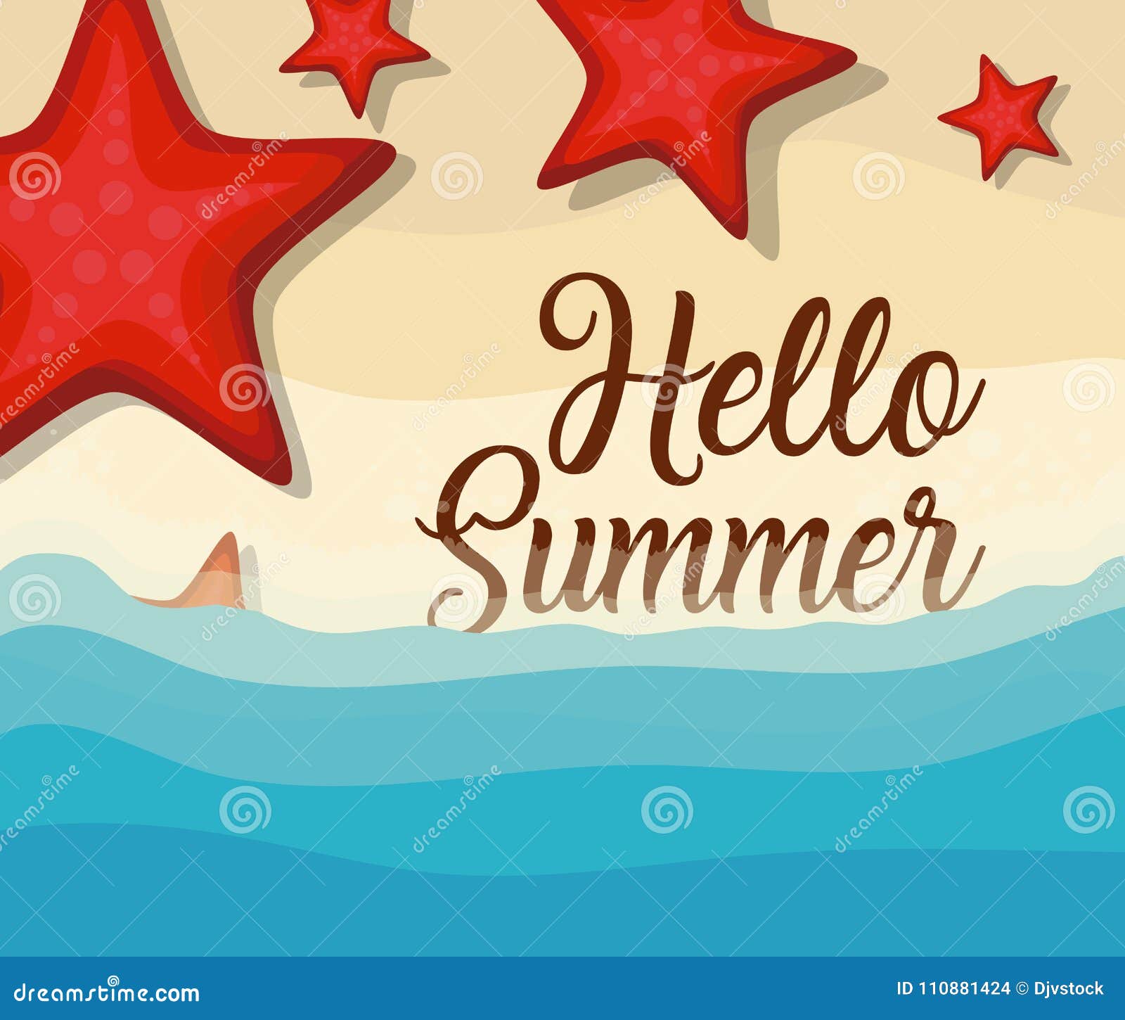 Hello summer design stock vector. Illustration of tropical - 110881424