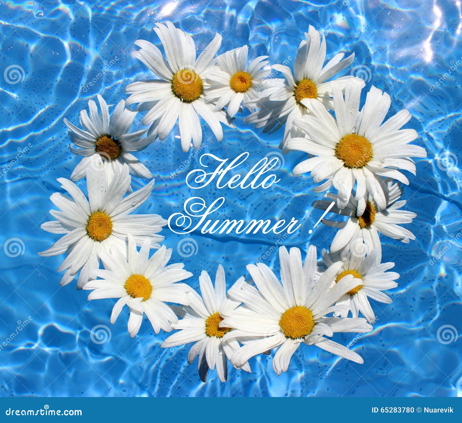 Hello summer greeting card stock photo. Image of moving - 65283780