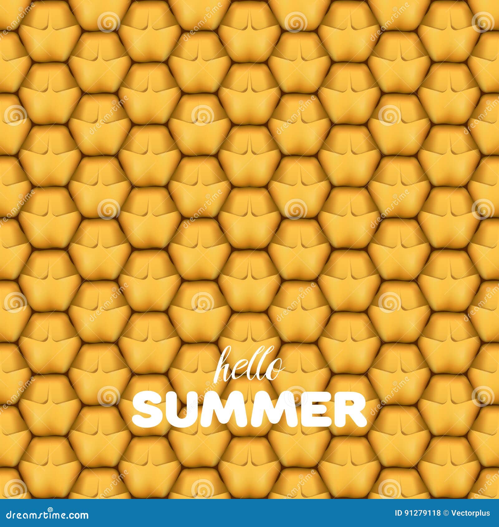 Pineapple Texture Seamless Pattern Vector Illustration | CartoonDealer ...