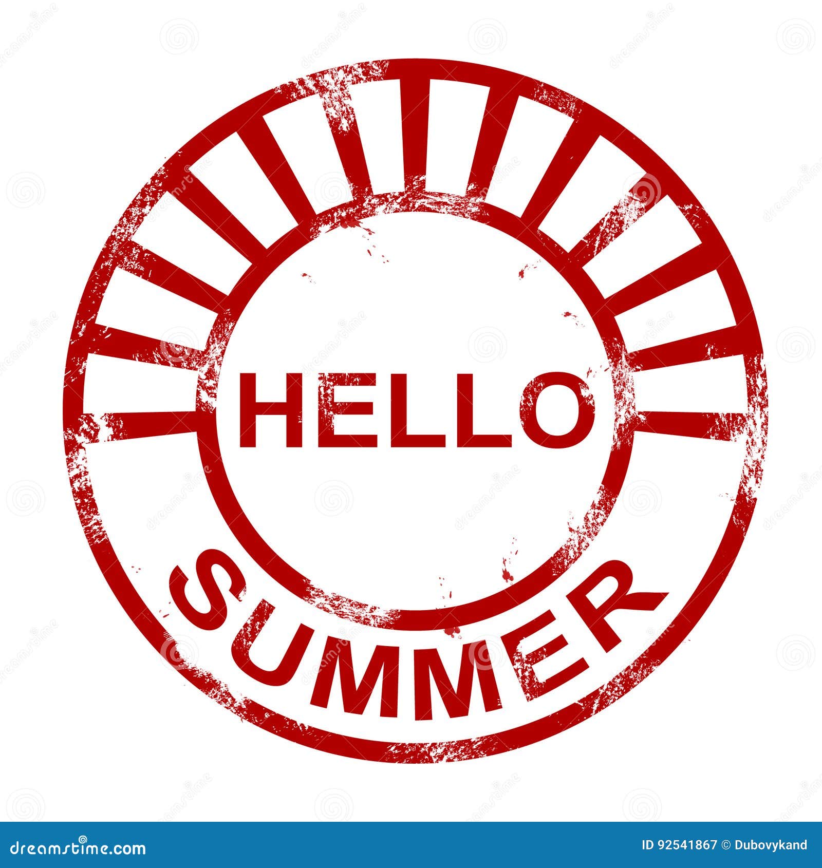 Hello Summer Stamp stock vector. Illustration of august - 92541867