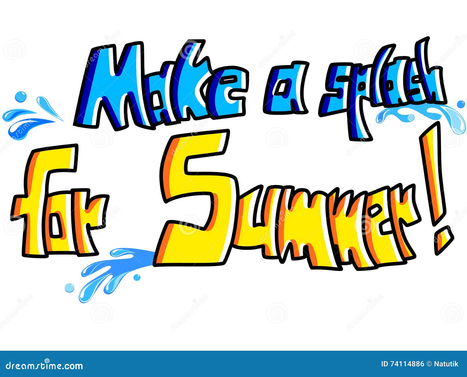 Graffiti. Summer Word. Street Art Spray Paint Graffiti Sticker Vector ...