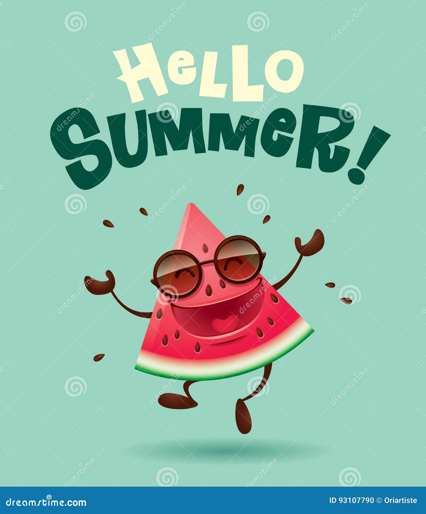 Watermelon Character With Slice Vector | CartoonDealer.com #90523249 Watermelon Character With Slice Vector | CartoonDealer.com #90523249