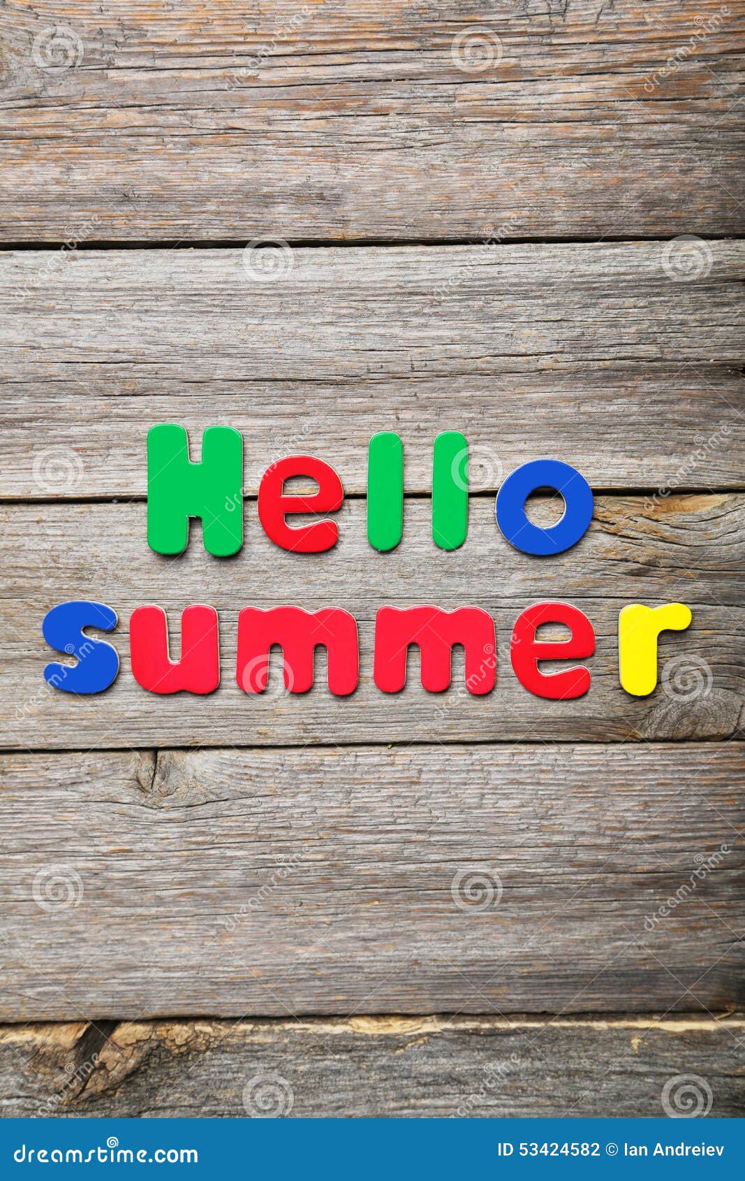Hello summer words stock photo. Image of bright, english - 53424582