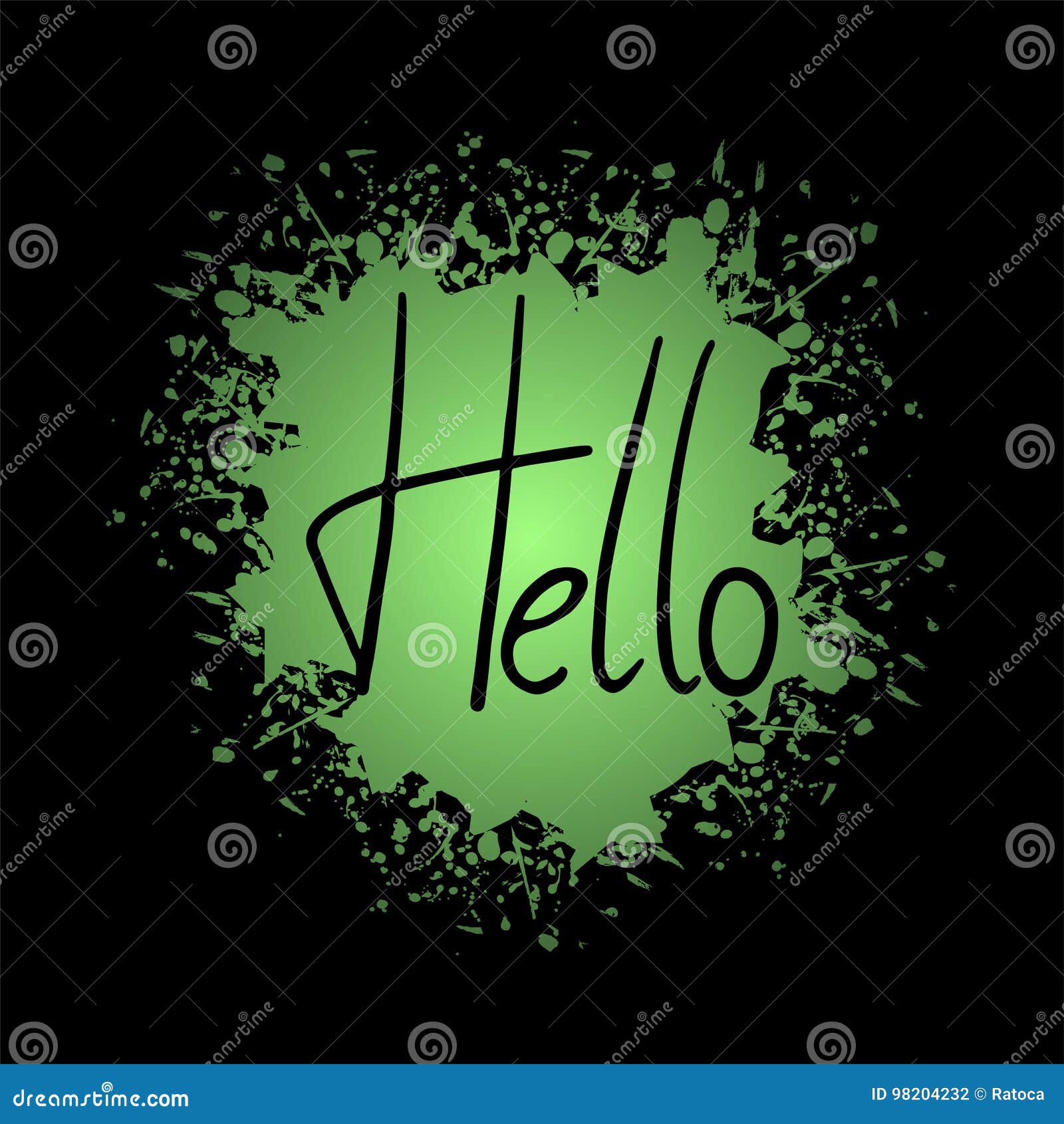 Hello symbol stock vector. Illustration of bubble, banner - 98204232