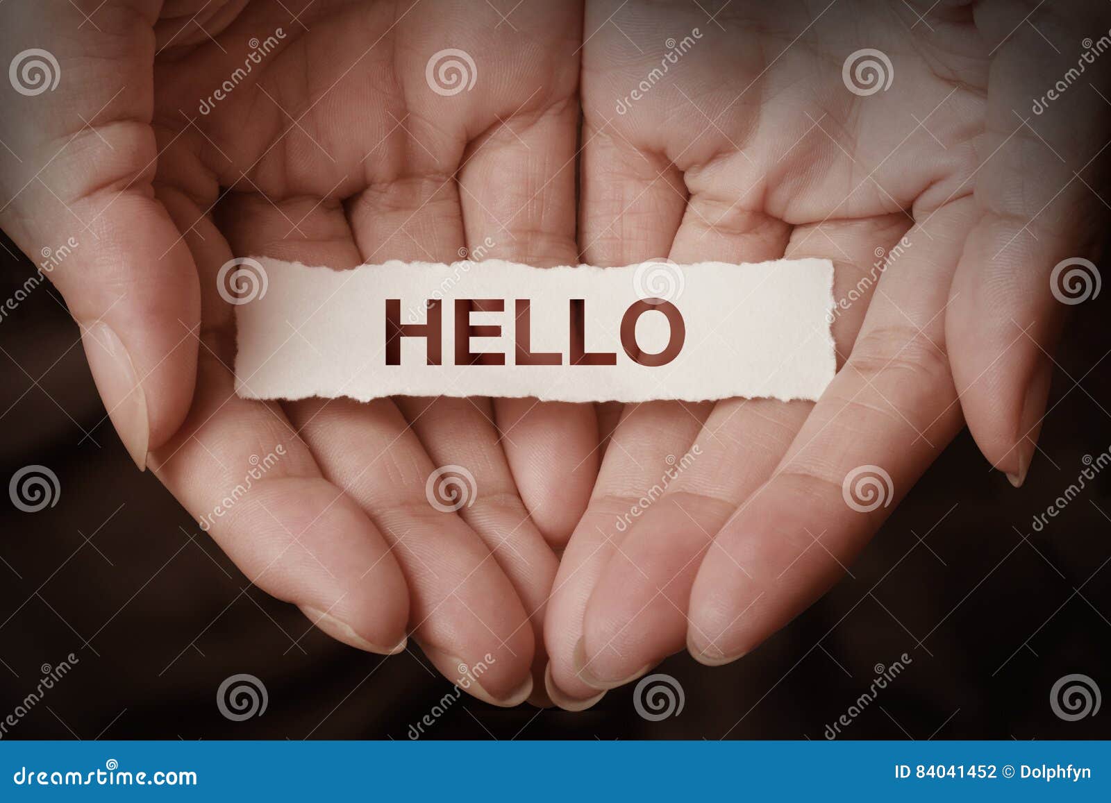 Hello text on hand stock photo. Image of word, text, concept - 84041452