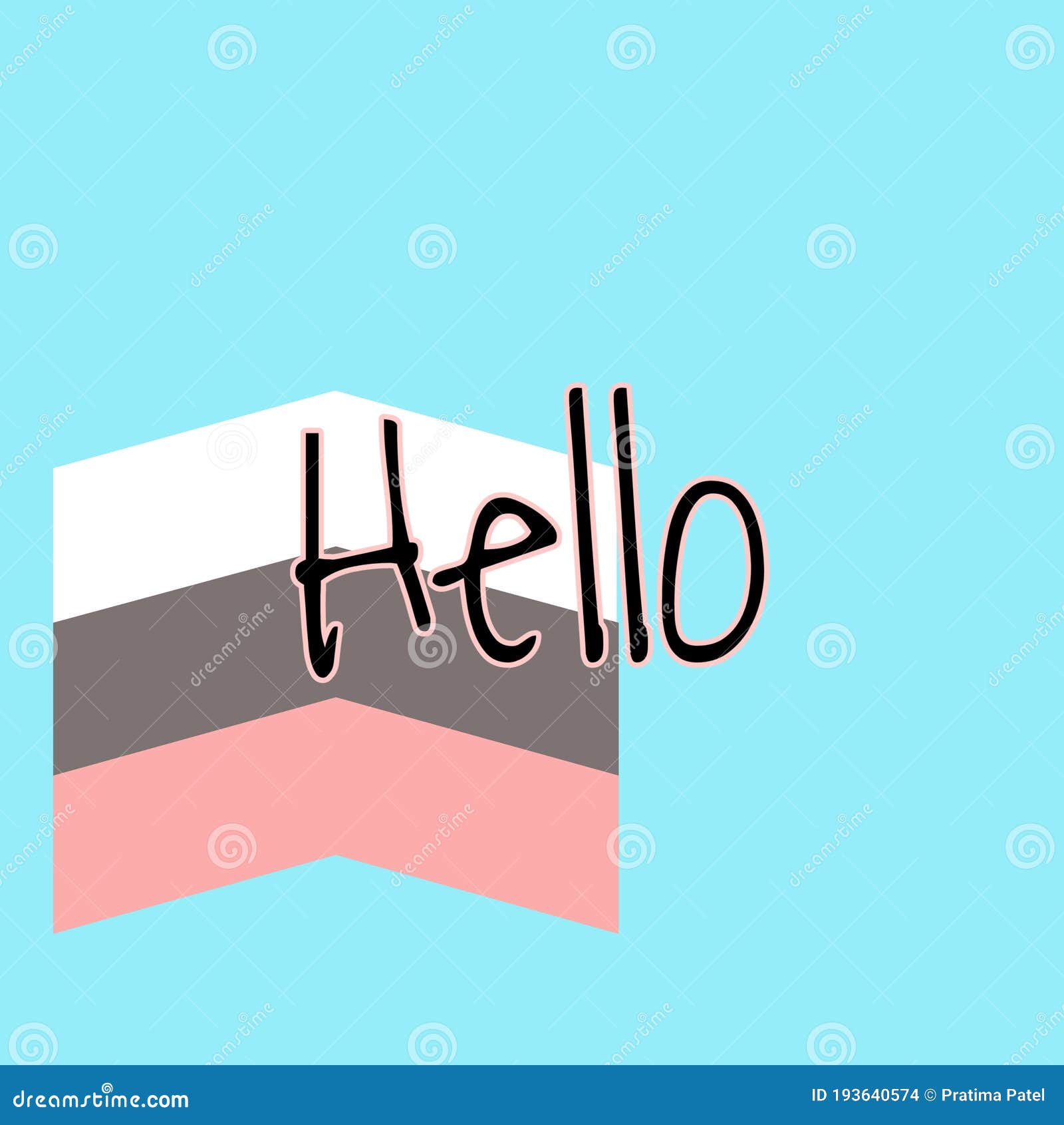 Hello Text Written on Abstract Background with Colorful Geometric ...