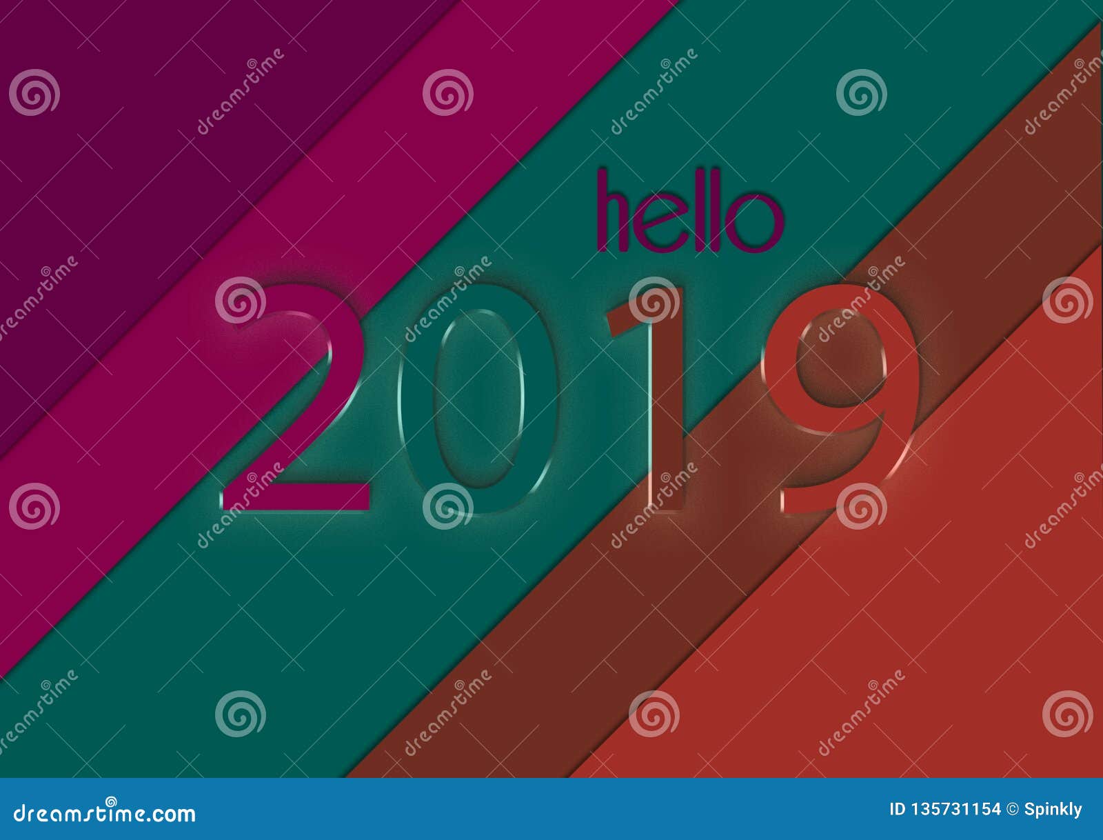 Hello 2019 Textured Colored Background Wallpaper Stock Illustration ...