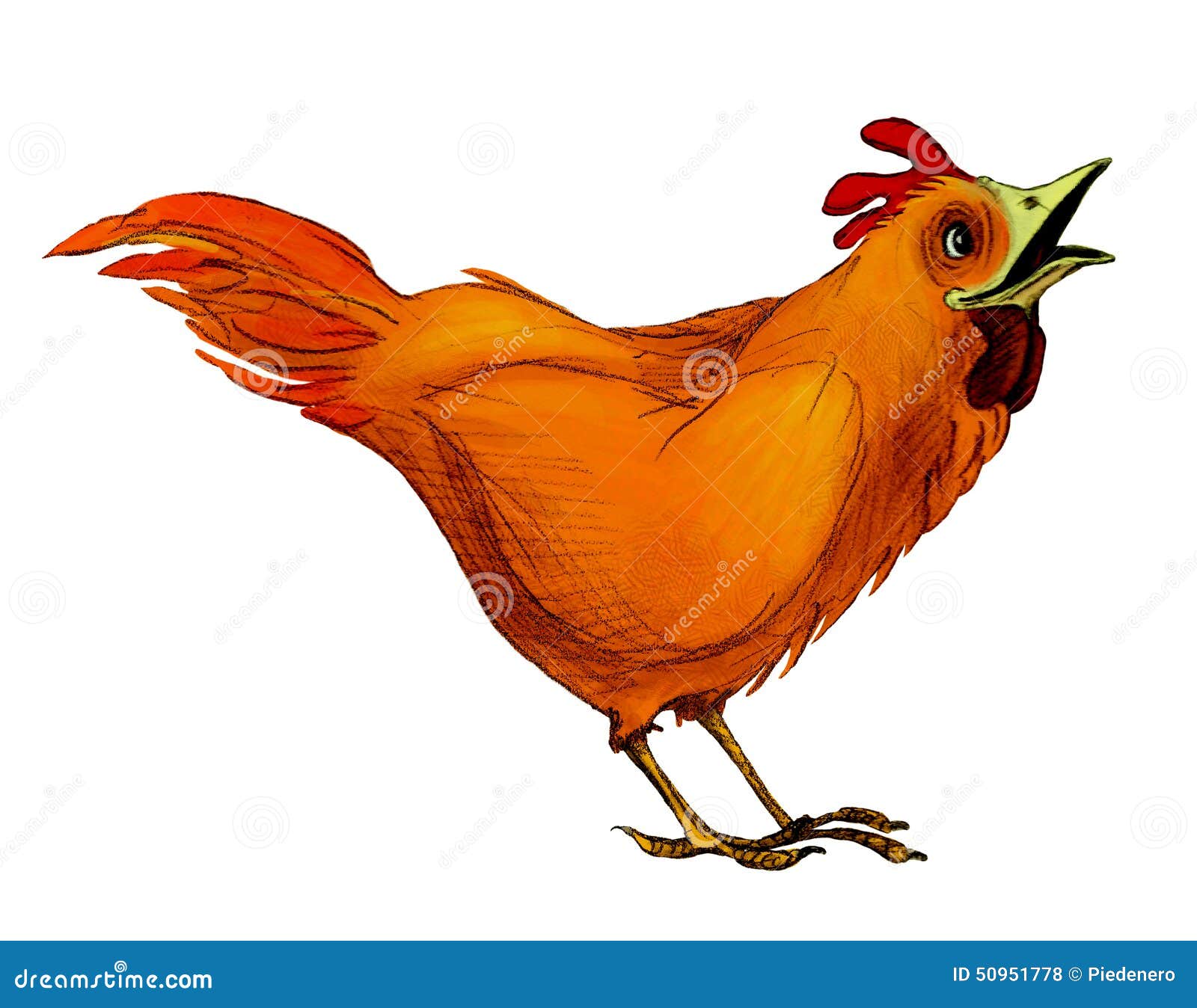 Hello there stock illustration. Illustration of chanticleer - 50951778