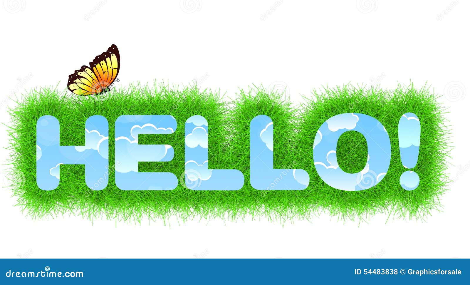 Hello title stock illustration. Illustration of natural - 54483838