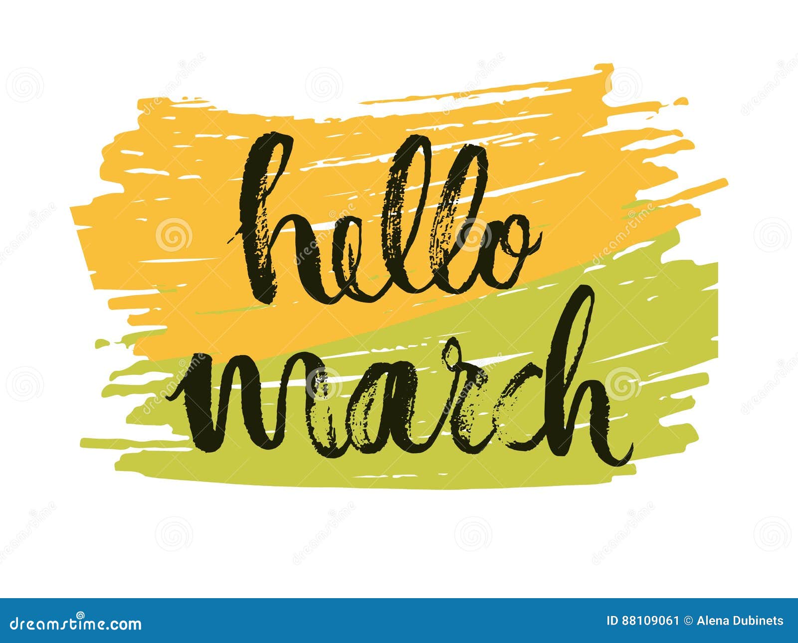 Hello To the Month of March. Spring is a Time Language Drawing on ...