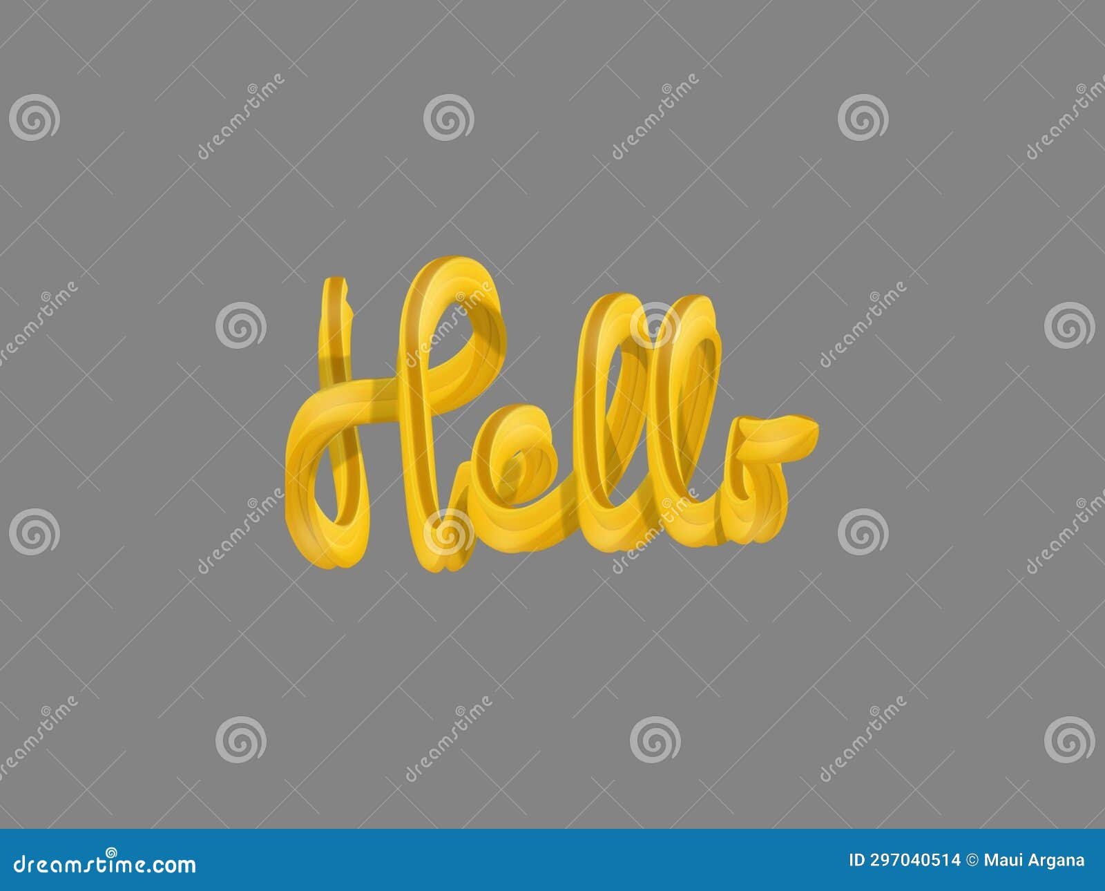 Hello Typography Illustration Stock Illustration - Illustration of ...