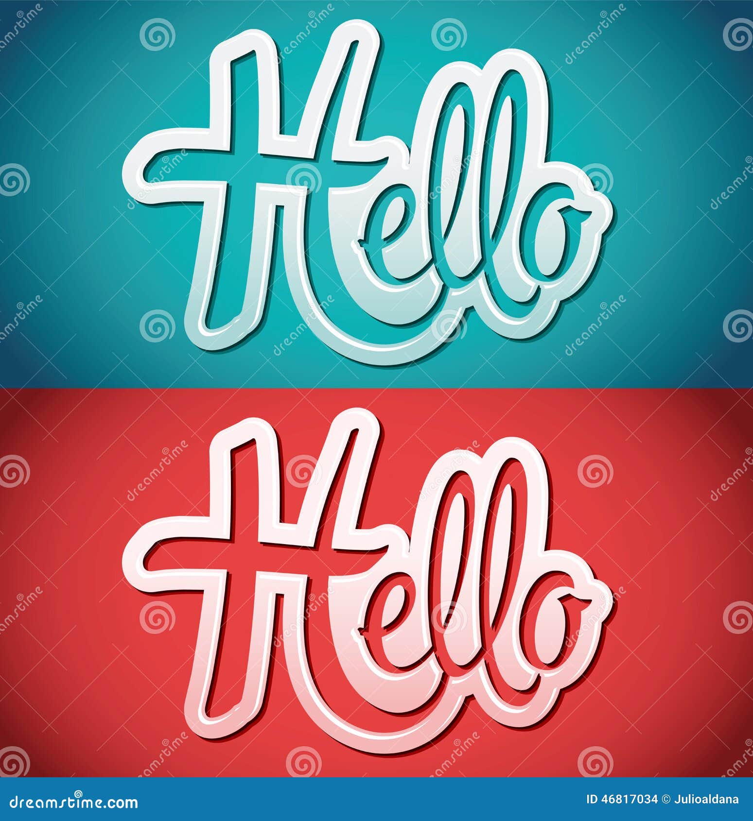 Hello Vector Sign On Golden Background | CartoonDealer.com #110087828