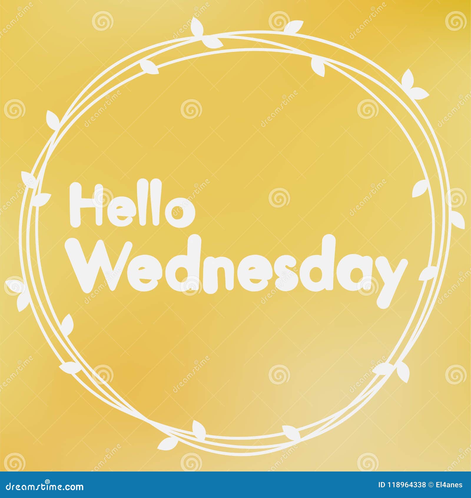 Hello Wednesday. Handwritten Modern Calligraphy Inscription. Vector ...