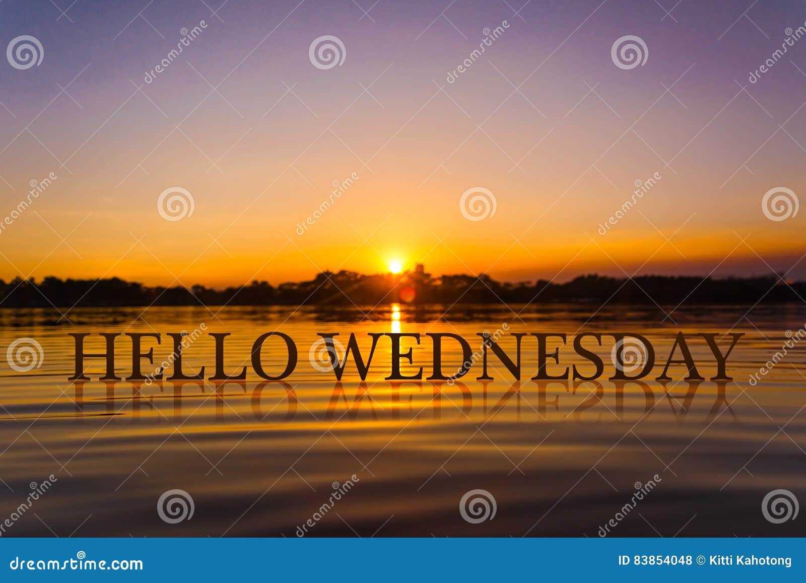 Hello Wednesday. Handwritten Modern Calligraphy Inscription. Vector ...