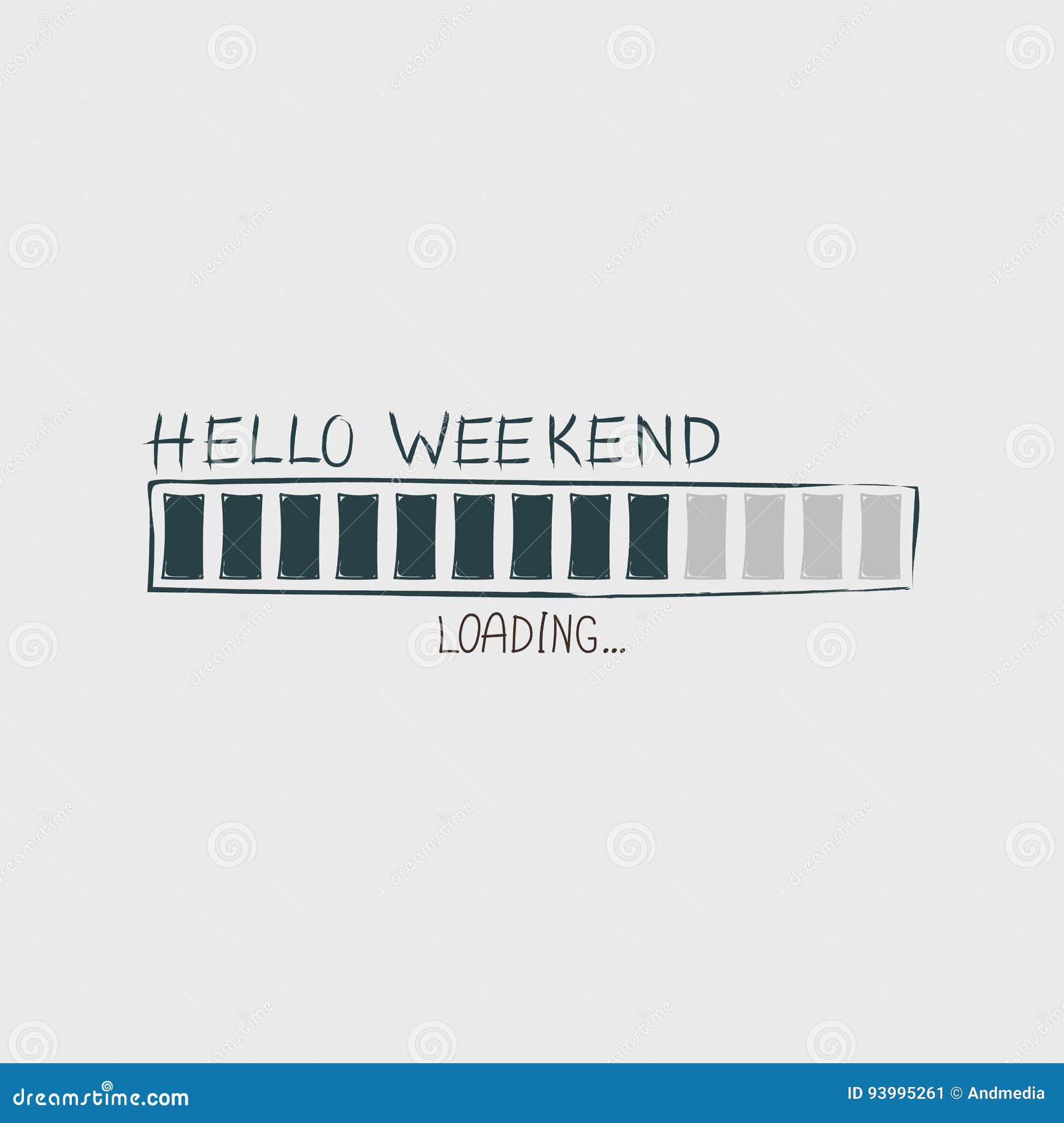 Weekend Loading Bar. Infographics Design Element With Status Of Week ...