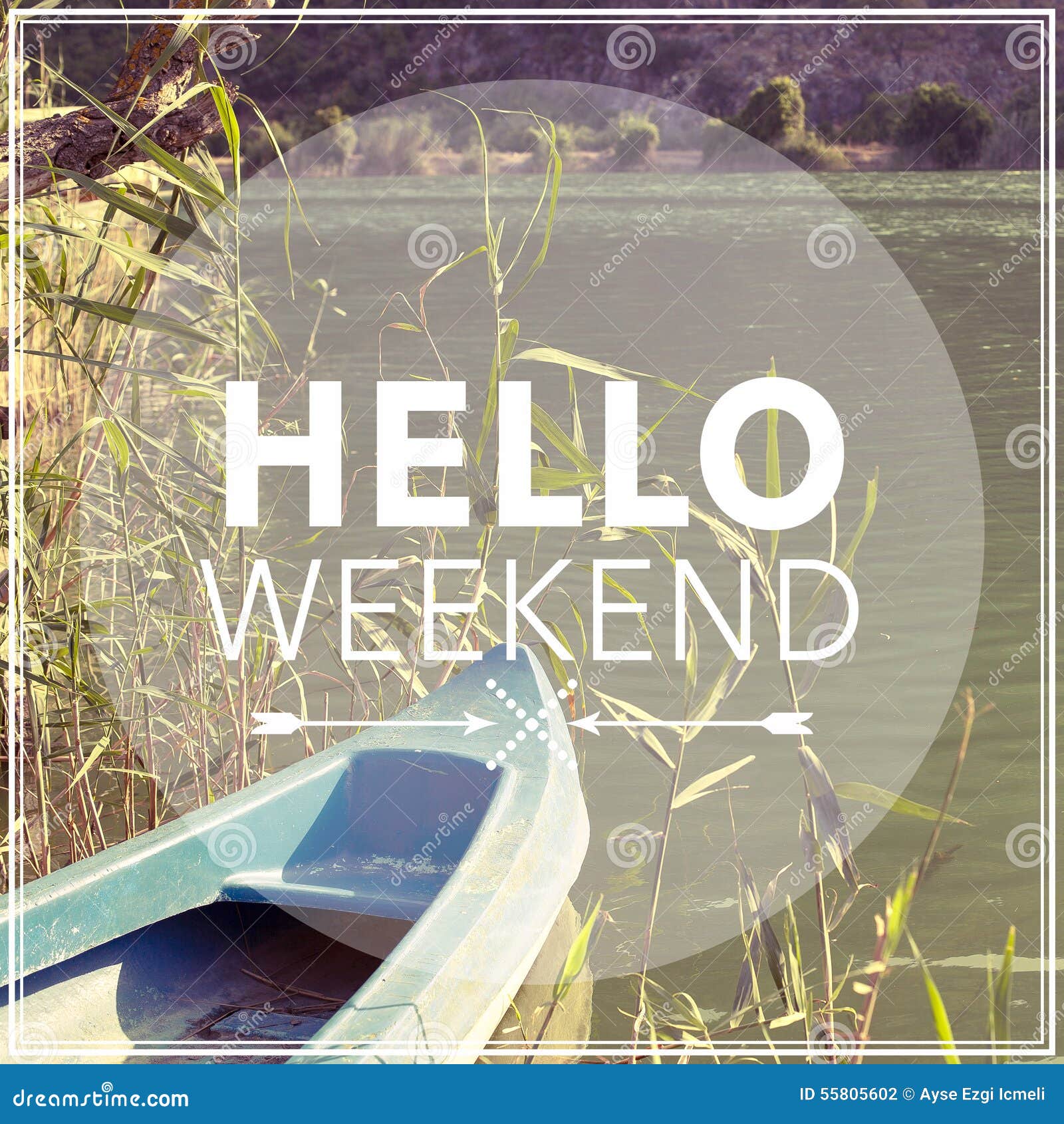 Hello Weekend stock photo. Image of note, weekend, enjoy - 55805602