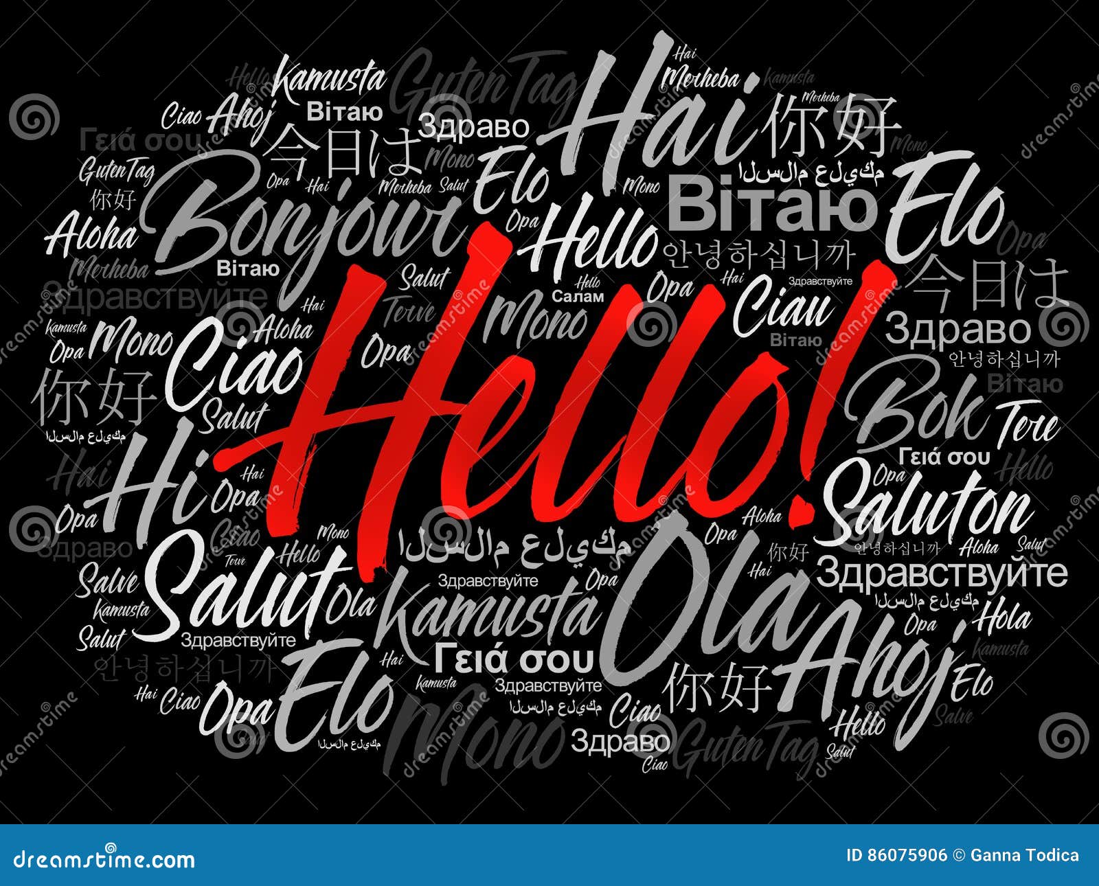 Different Hello Languages Wallpaper Stock Illustrations – 767 Different ...