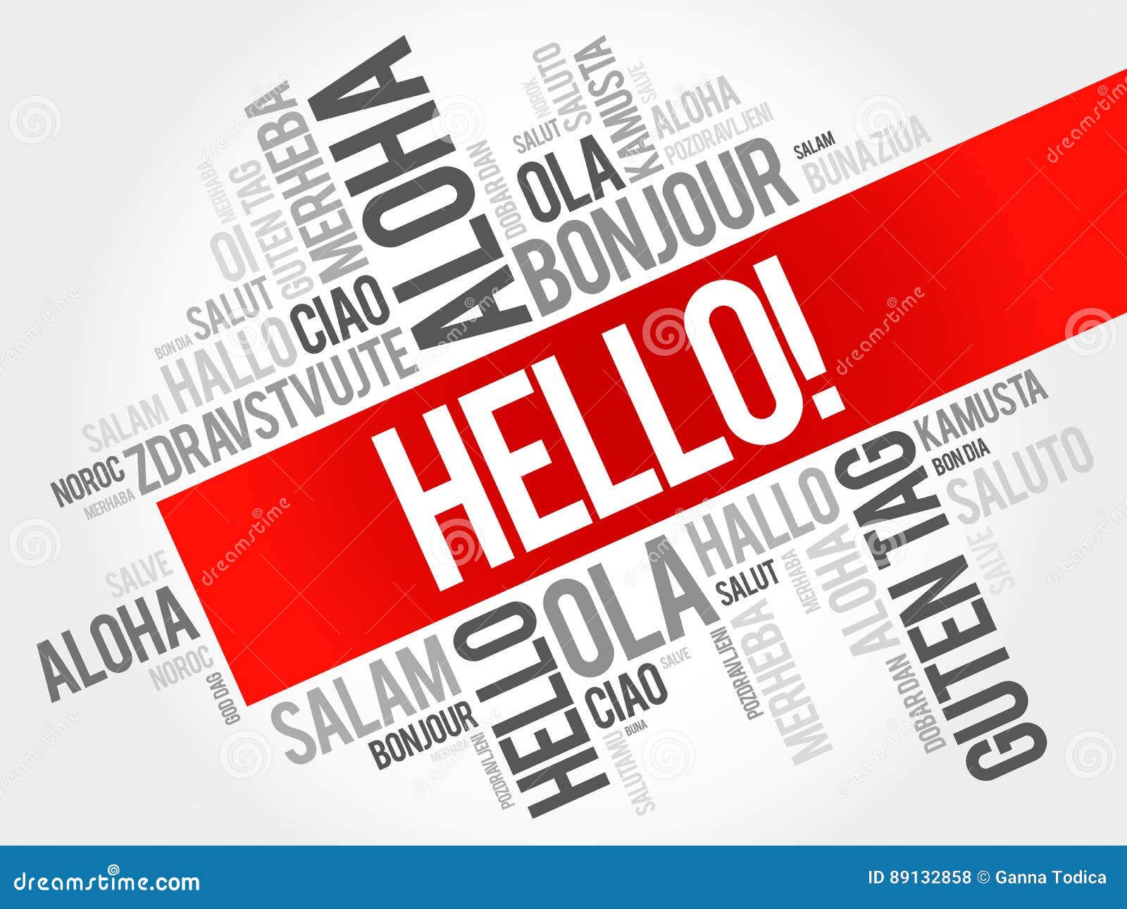 Hello Word Cloud In Different Languages Royalty-Free Stock Photo ...
