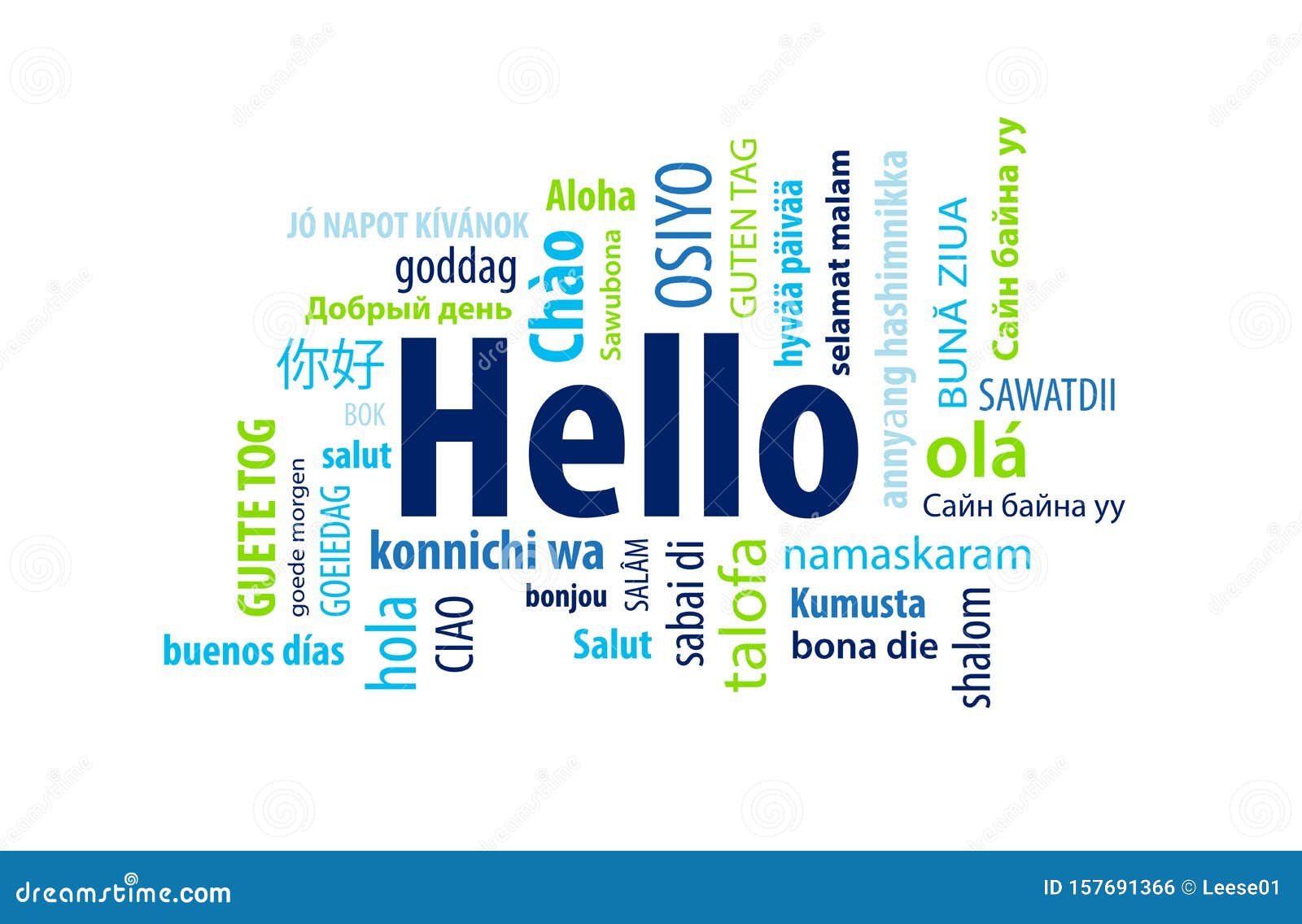 Hello Word Cloud In Different Languages Royalty-Free Stock Image ...