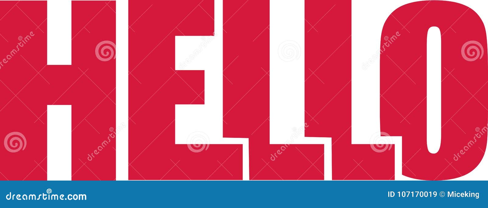 Hello word red stock vector. Illustration of word, term - 107170019