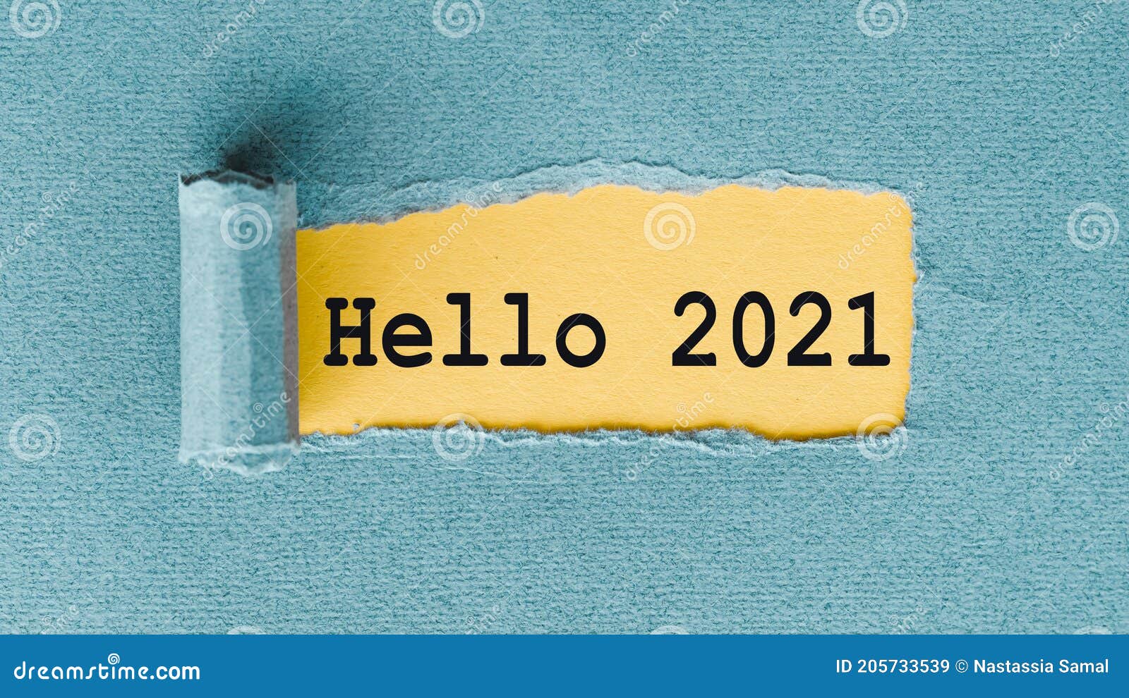 HELLO 2021 Words Written Under Ripped and Torn Paper Stock Image ...