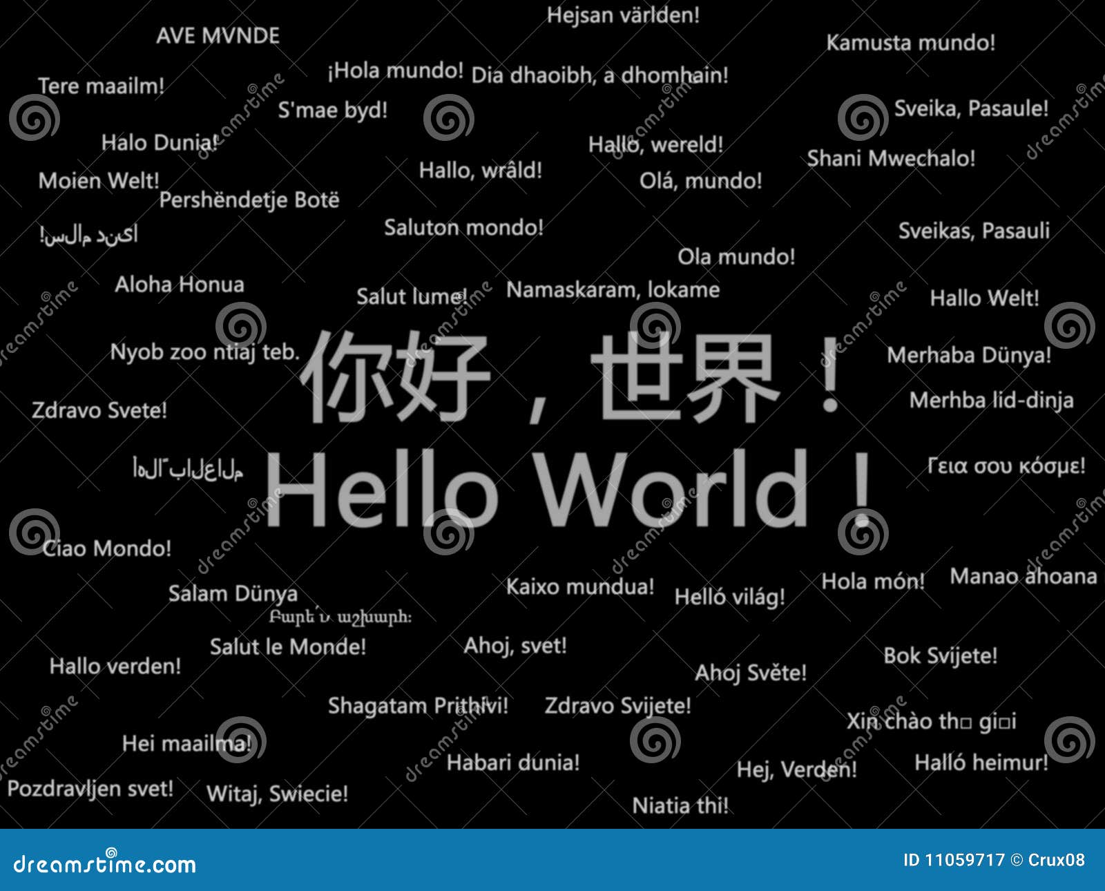 Hello World Banner With Brush Lettering And Pastel Pink Hand Drawn ...