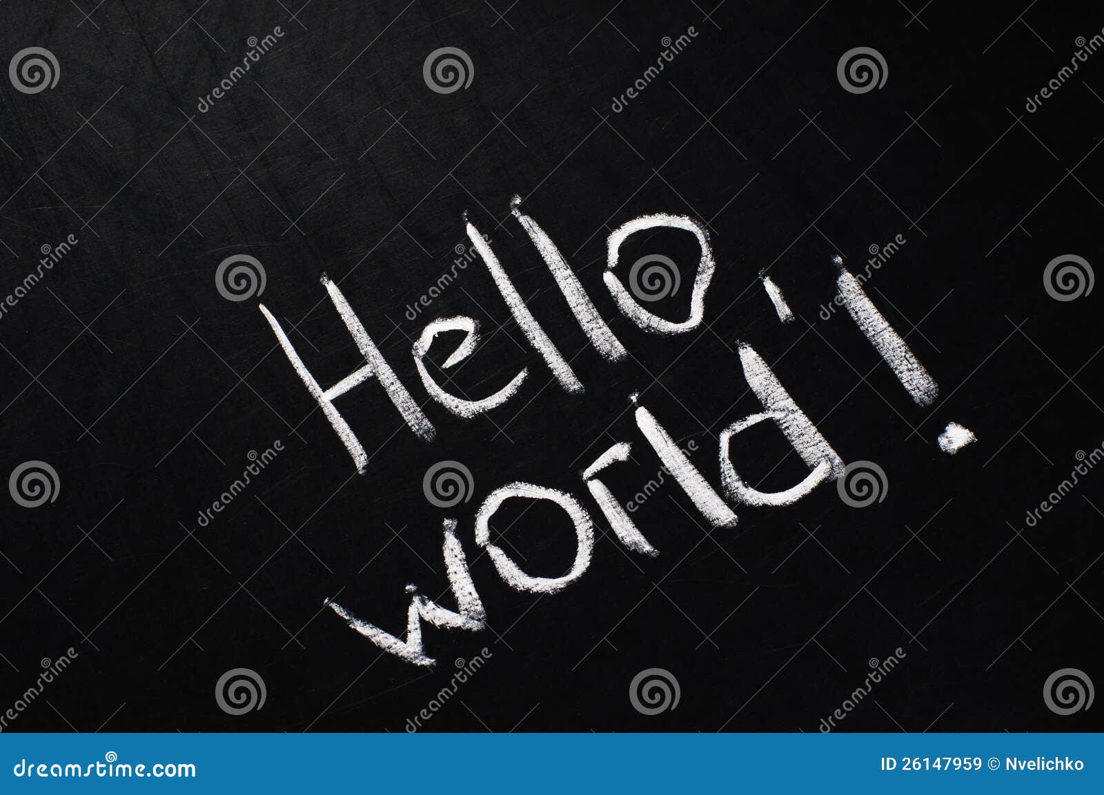 Hello, world! stock image. Image of world, classroom - 26147959