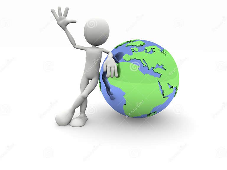 Hello world stock illustration. Illustration of earth - 8344262