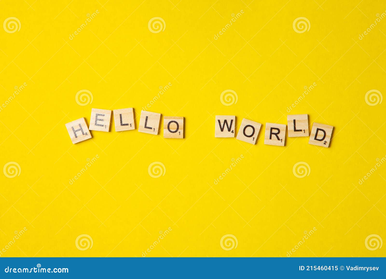 Hello World Message From A First Computer Program Used In Many Tutorials For Teaching