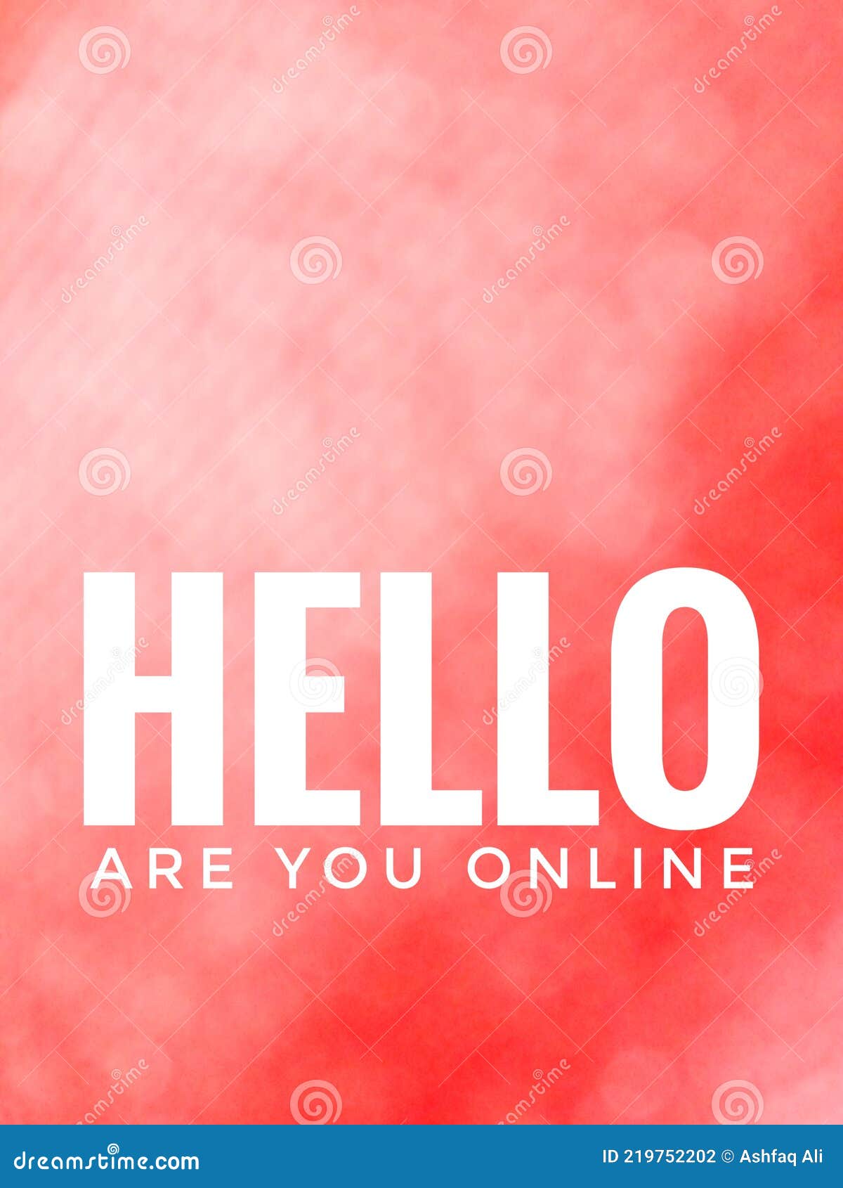 Hello are You Online Text Banner Design Illustration Stock Illustration ...