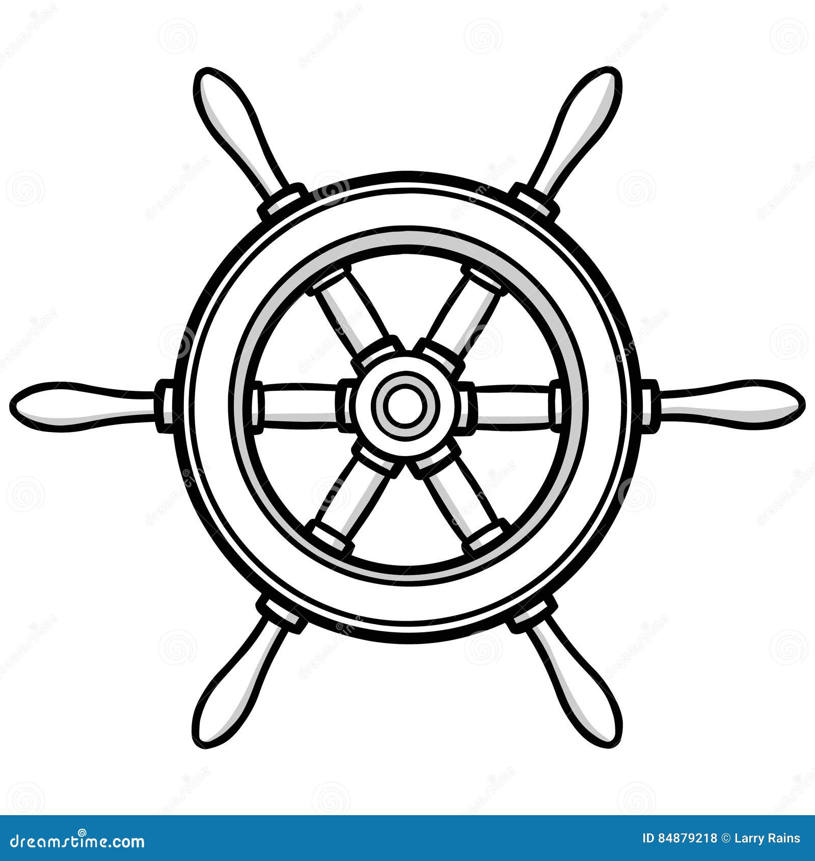 Helm Illustration stock vector. Illustration of captain - 84879218