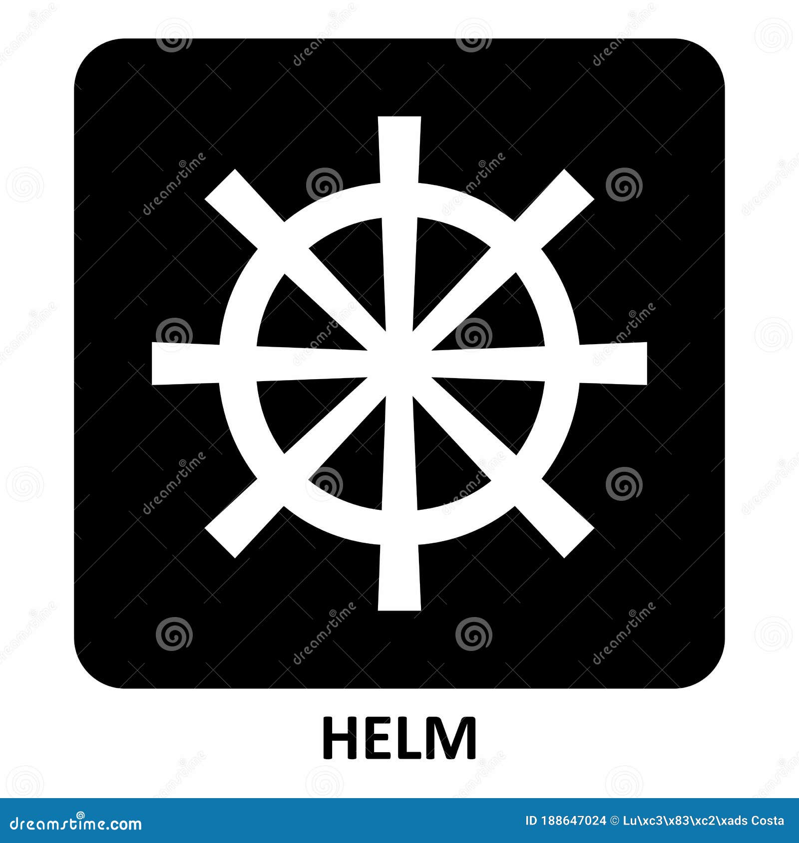 Helm symbol illustration stock illustration. Illustration of antique ...