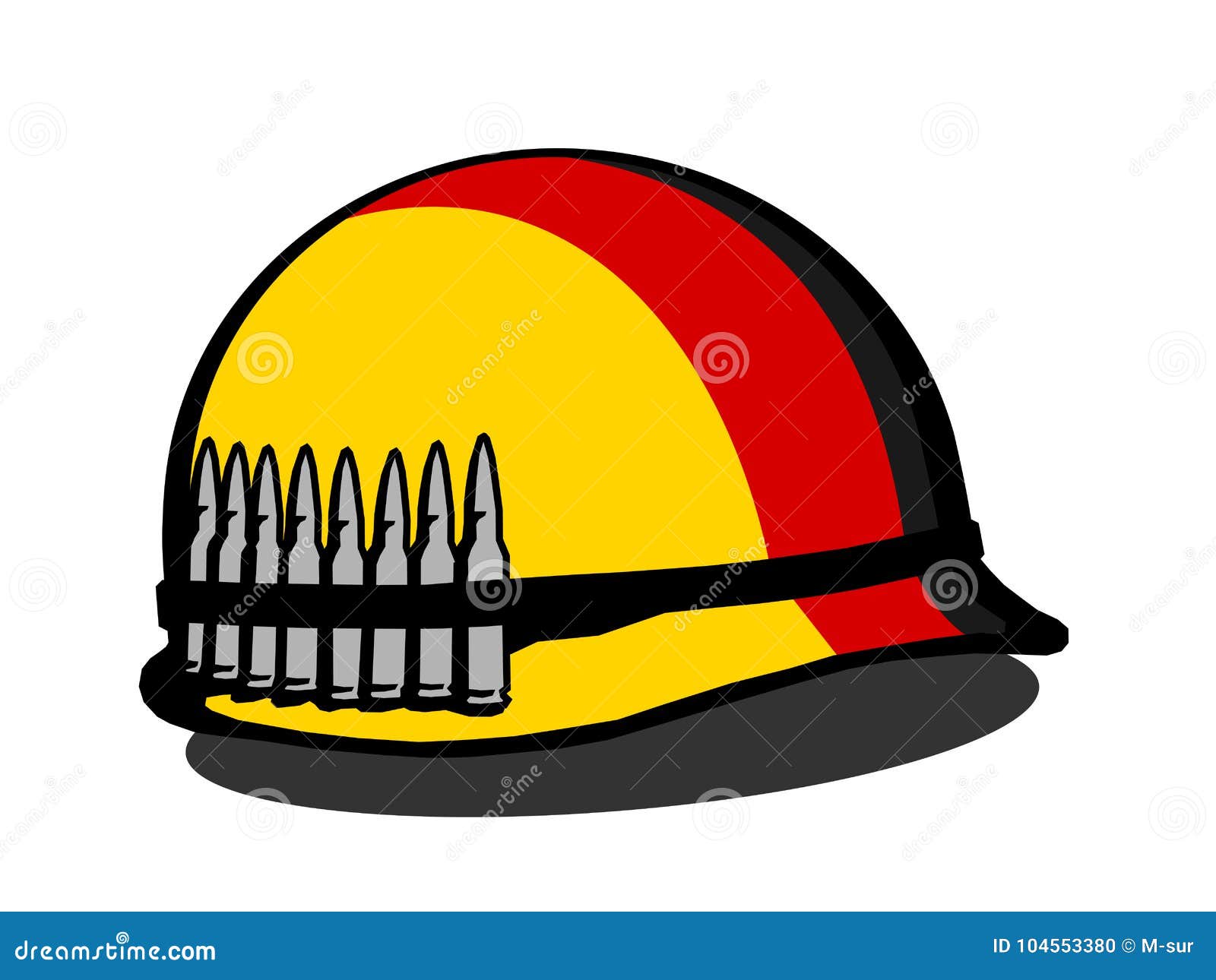Helm van Duitse militair vector illustratie. Illustration of ...