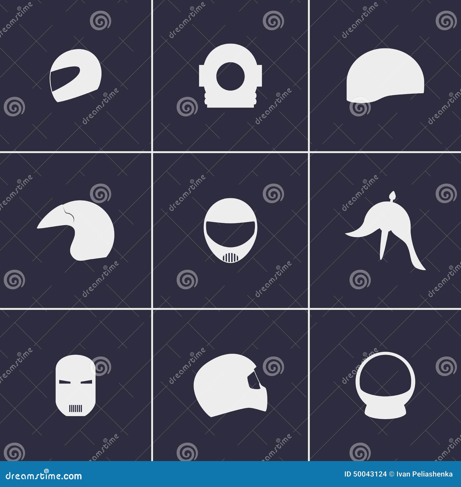 Helments icons stock illustration. Illustration of competition - 50043124